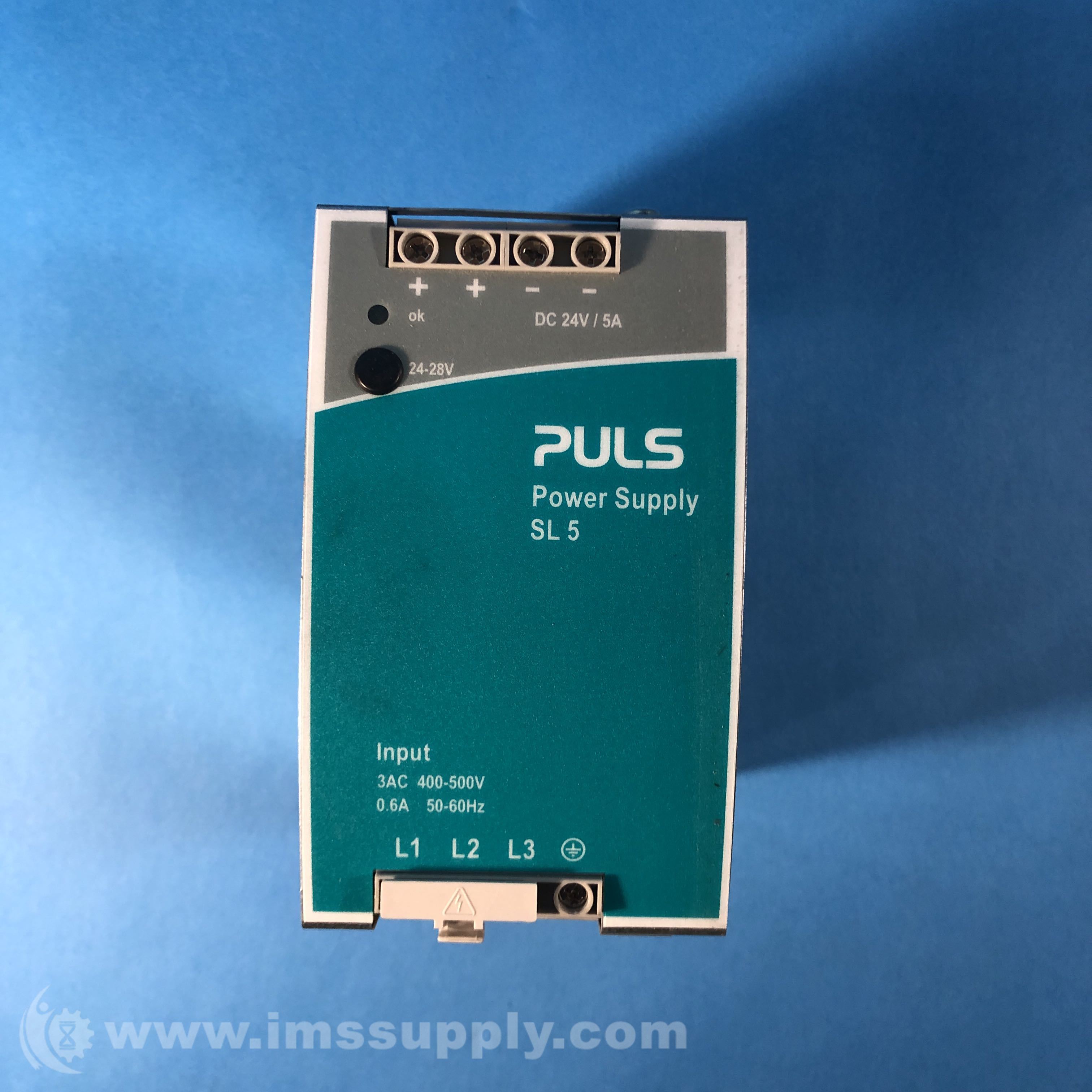 Puls SL5.300 AC/DC DIN RAIL Power Supply, 24V 120W - IMS Supply