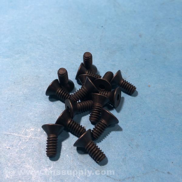 YFS Pack of 15 Black Steel Hex Drive Flat Head Screws - IMS Supply