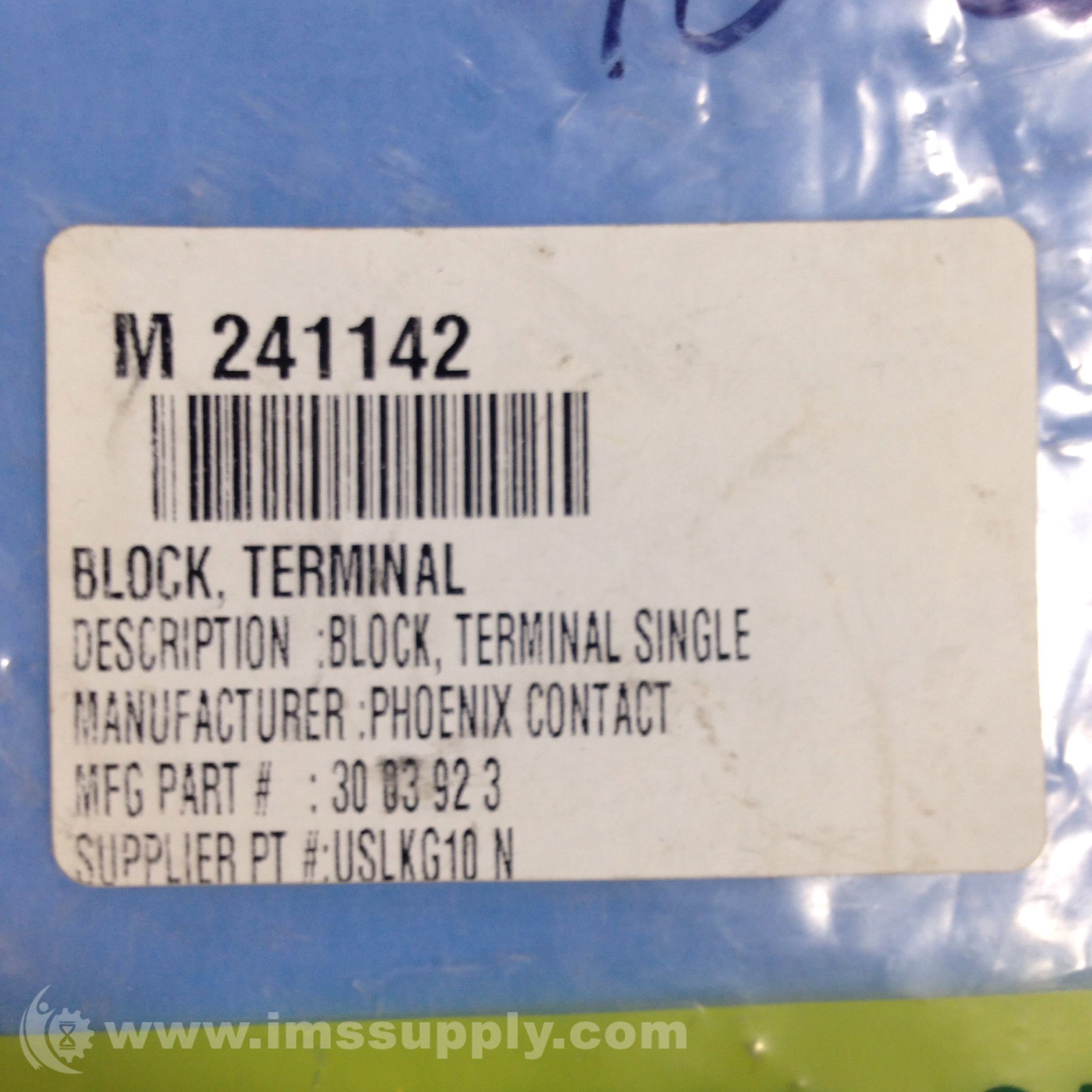 Phoenix Contact 1492-W4 1492-W IEC Terminal Block - IMS Supply