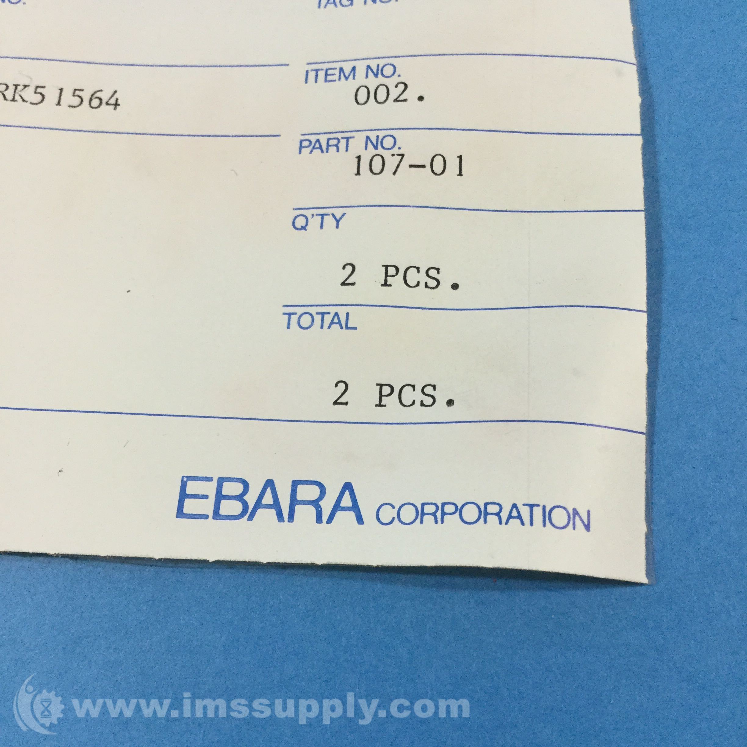 Ebara 107-01 Case Wear Ring - IMS Supply