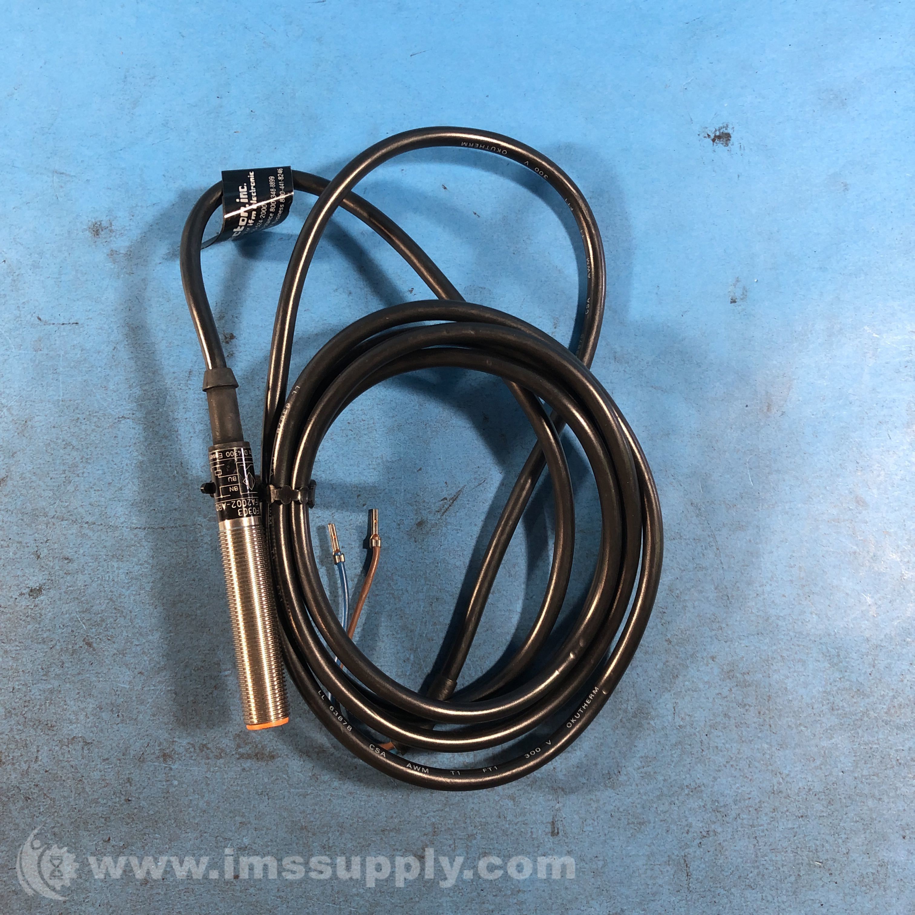 IFM Efector IF0303 Inductive Proximity Sensor, 12mm Diameter - IMS Supply