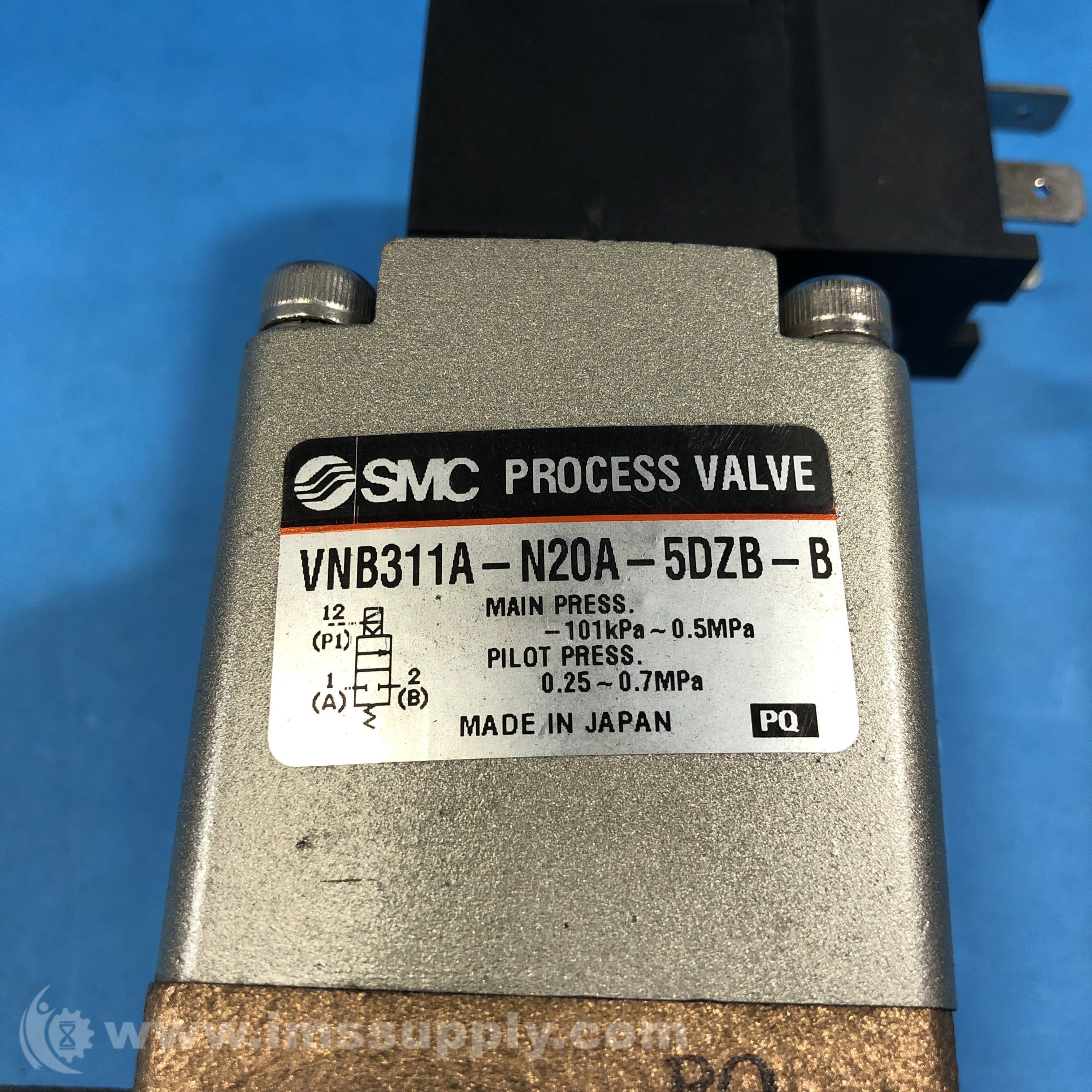 SMC VNB311A-N20A-5DZB-B VNA/B/C/D 2-Way Media Valve - IMS Supply