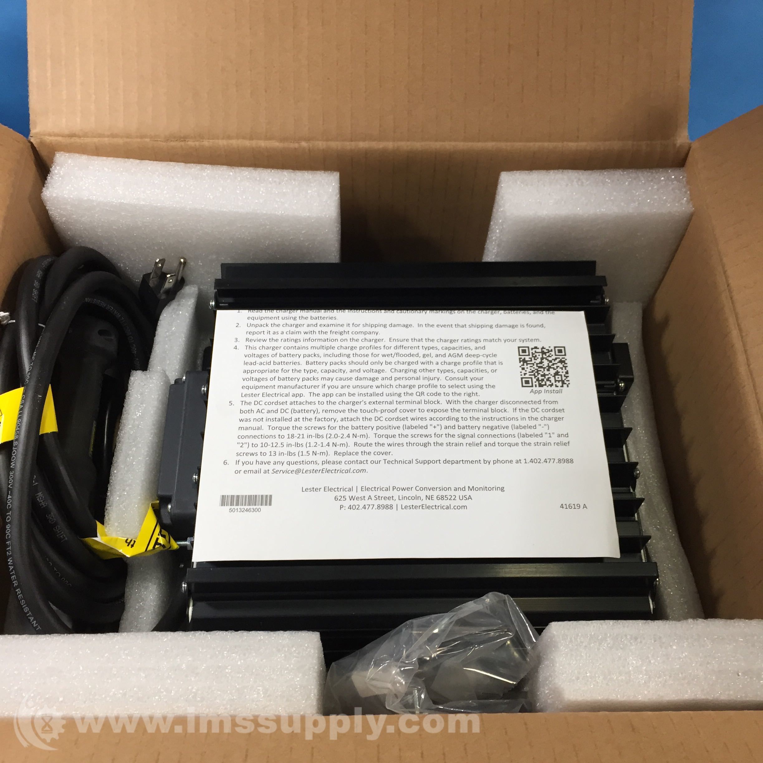 Lester Electric 30400 Industrial Battery Charger - IMS Supply