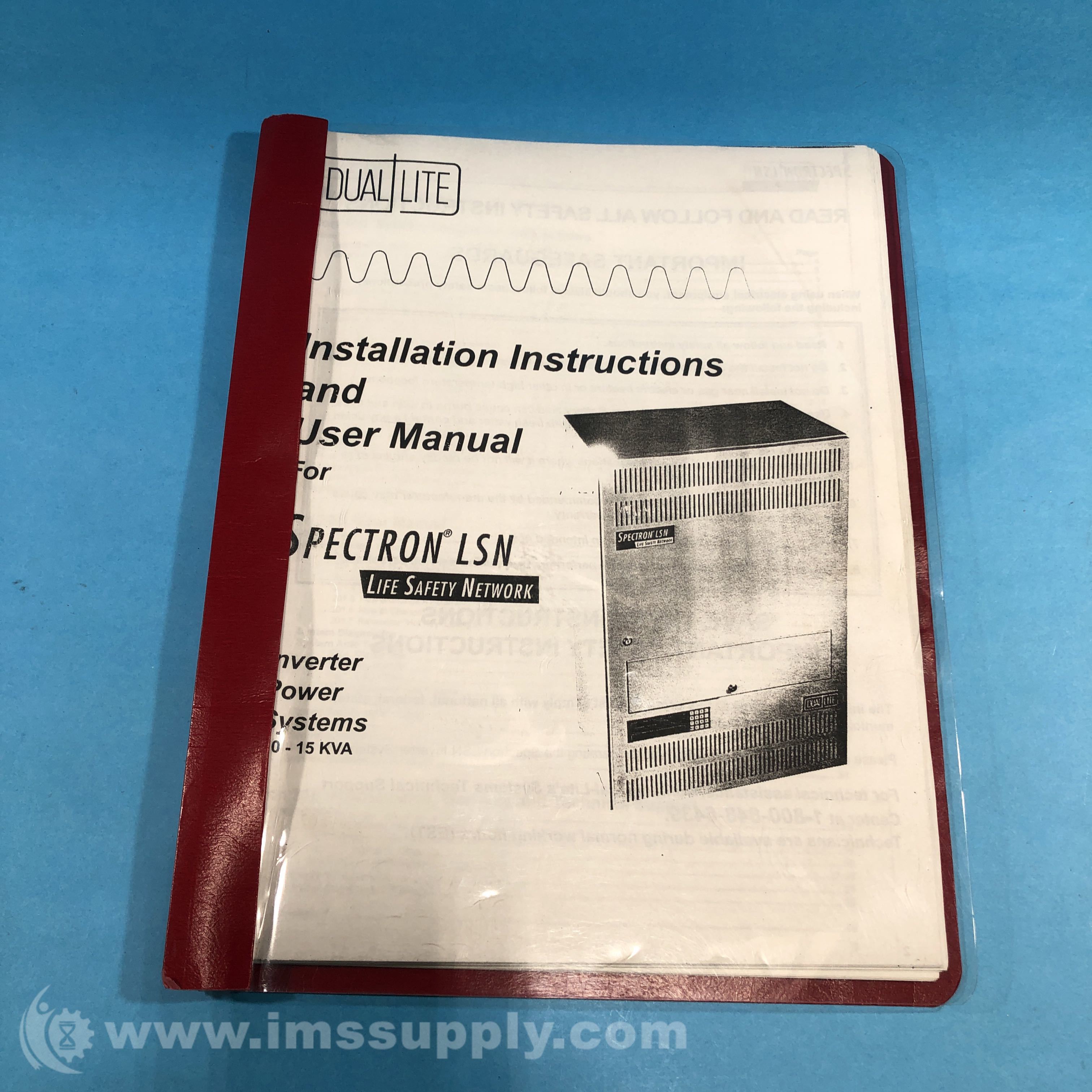 Lifesafety Power Spectron LSN Inverter Dual Lite Power System - IMS Supply