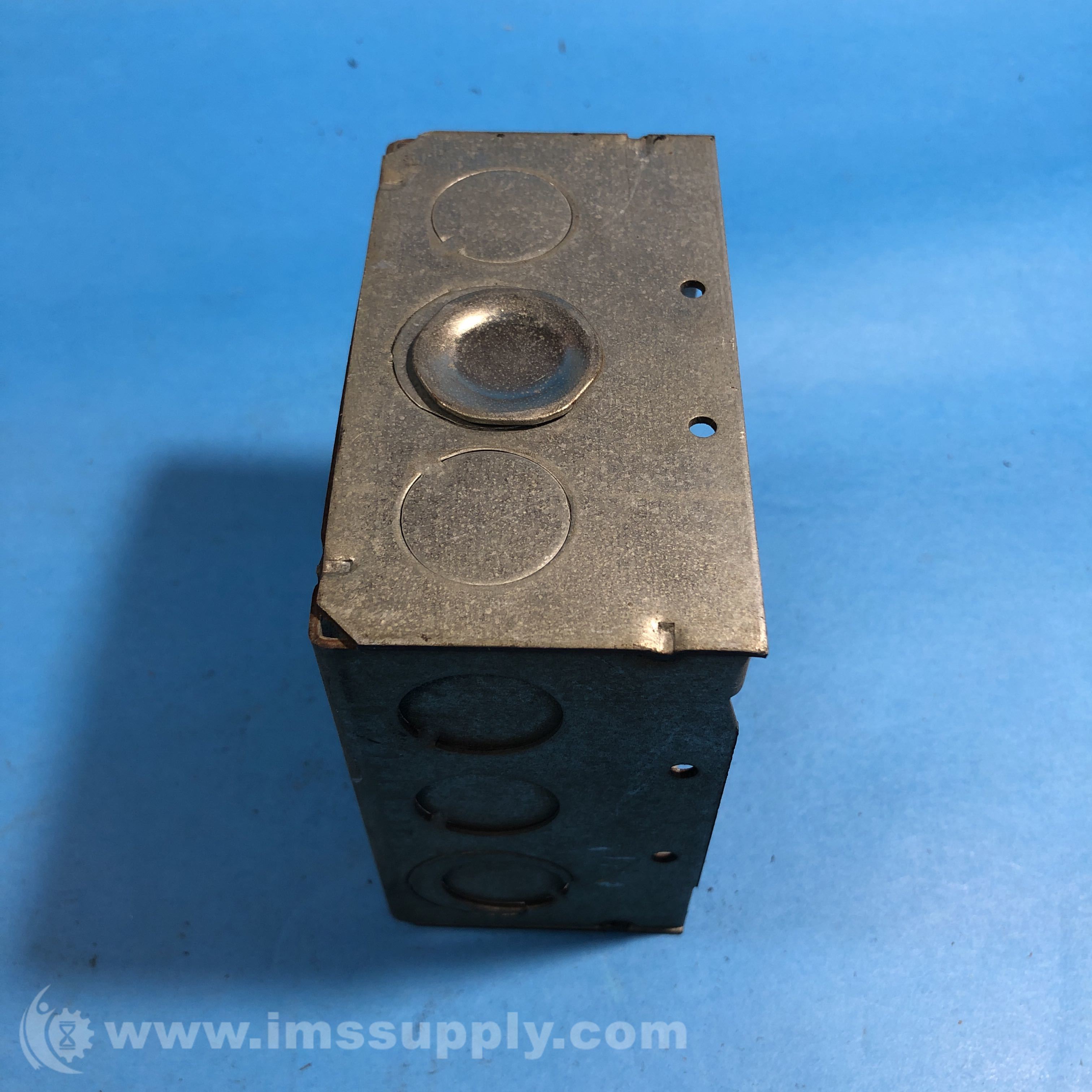 Thomas & Betts 521700234EGB Steel Square Outlet Box 4 x 2-1/8 - IMS Supply