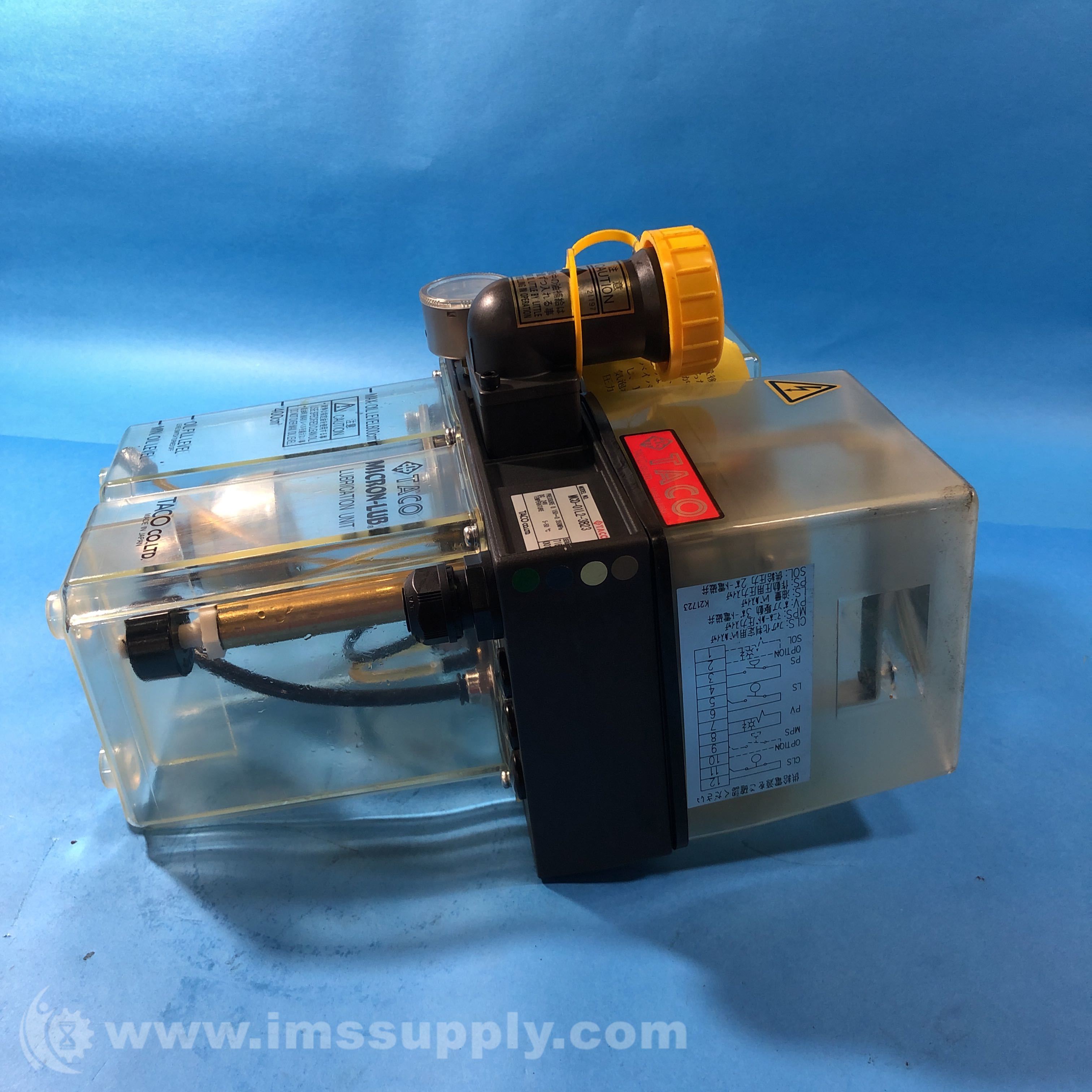 Taco MCD-01L2-3B23 Micron-Lub Lubrication Unit Assembly - IMS Supply