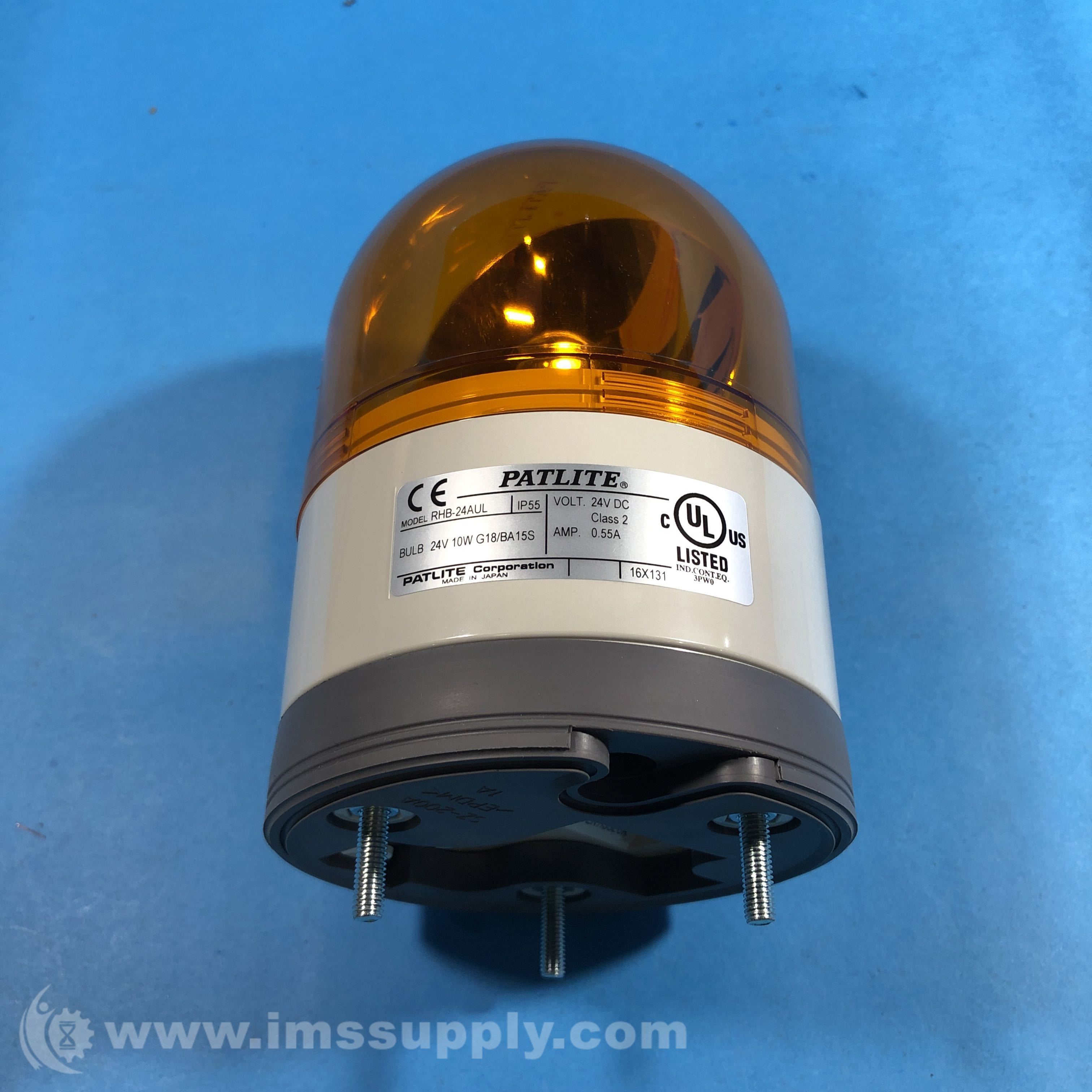 Patlite RHB-24AUL-Y Rotating Beacon - IMS Supply