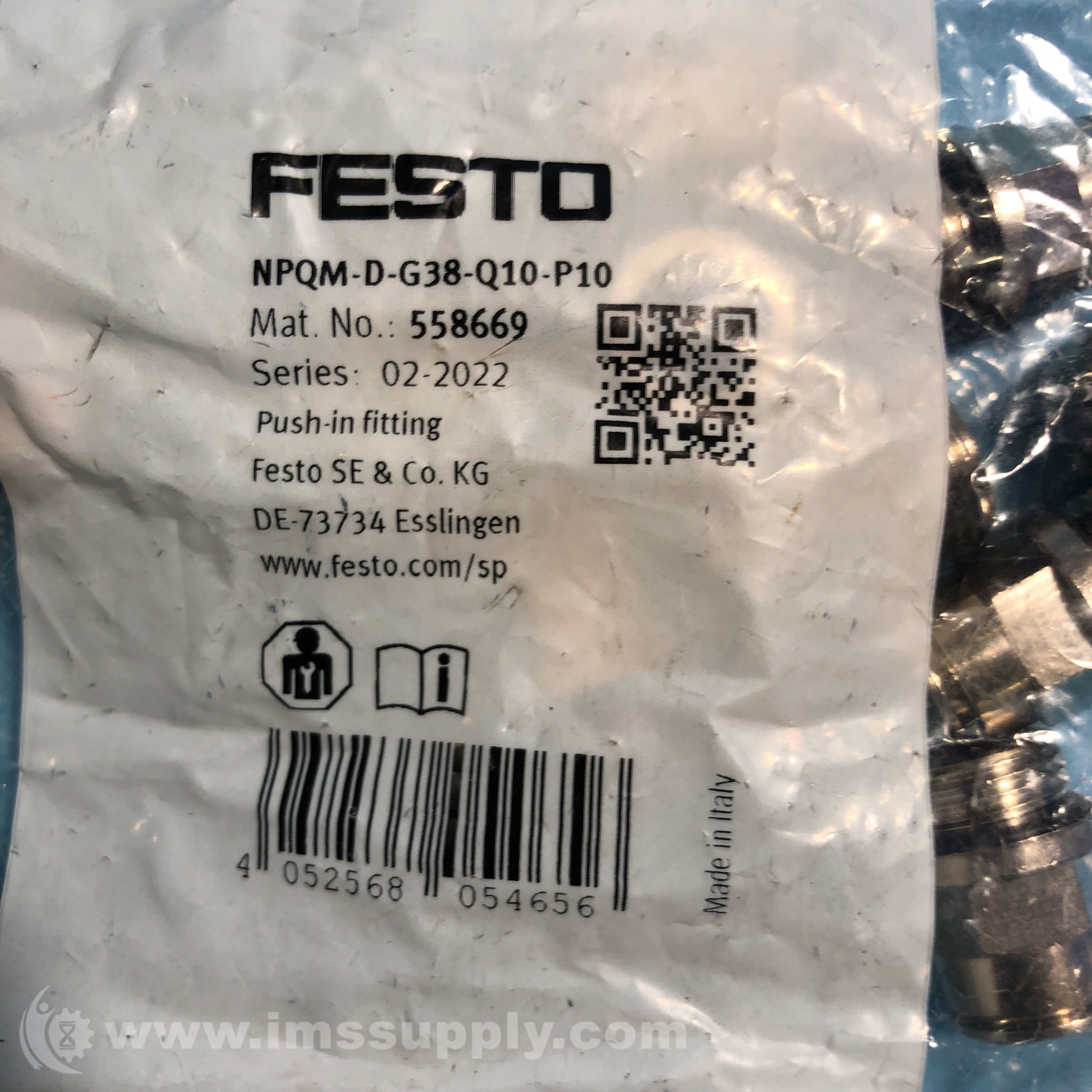Festo NPQM-D-G38-Q10-P10 - IMS Supply