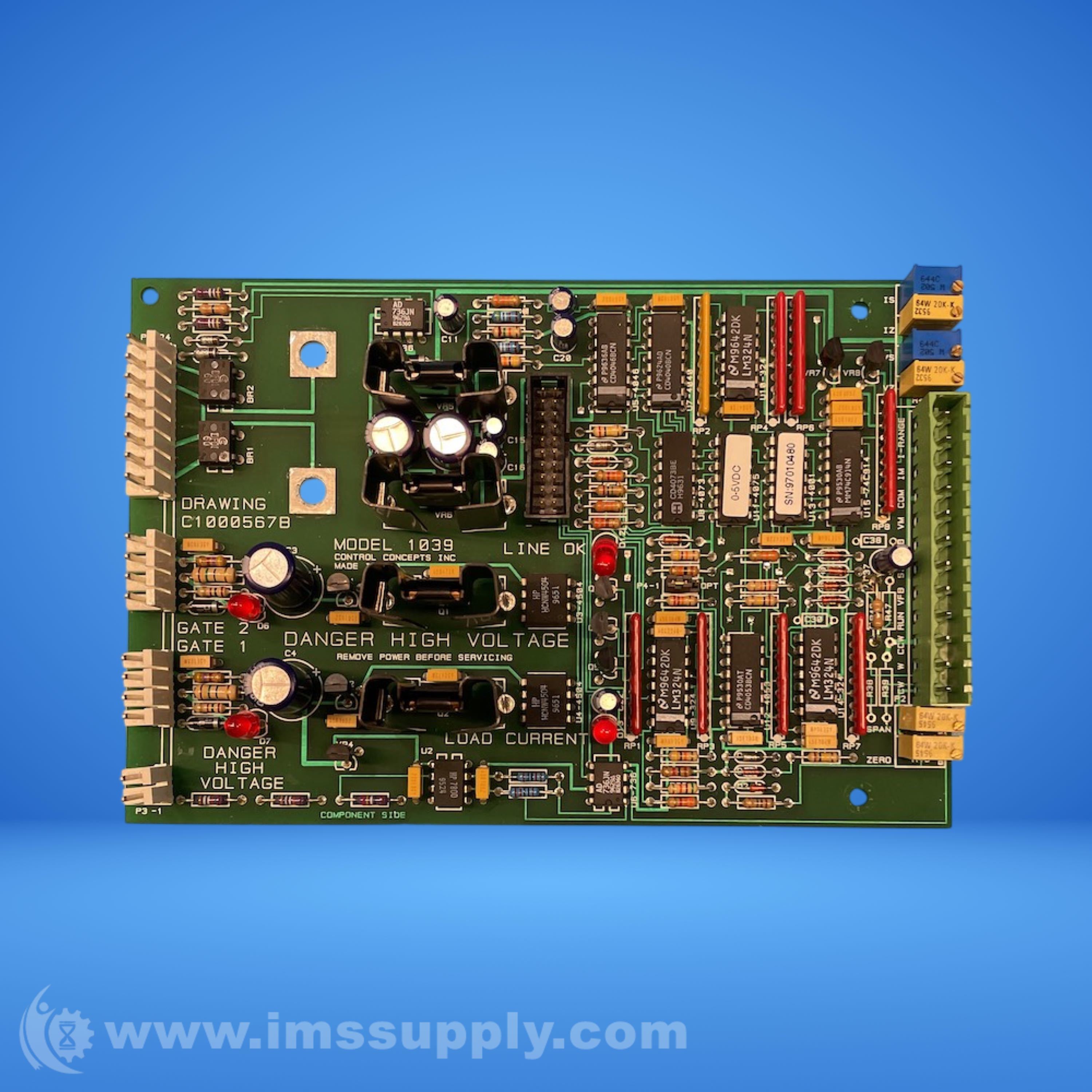Control Concepts Inc. 1039 SCR Power Control Circuit Board - IMS Supply