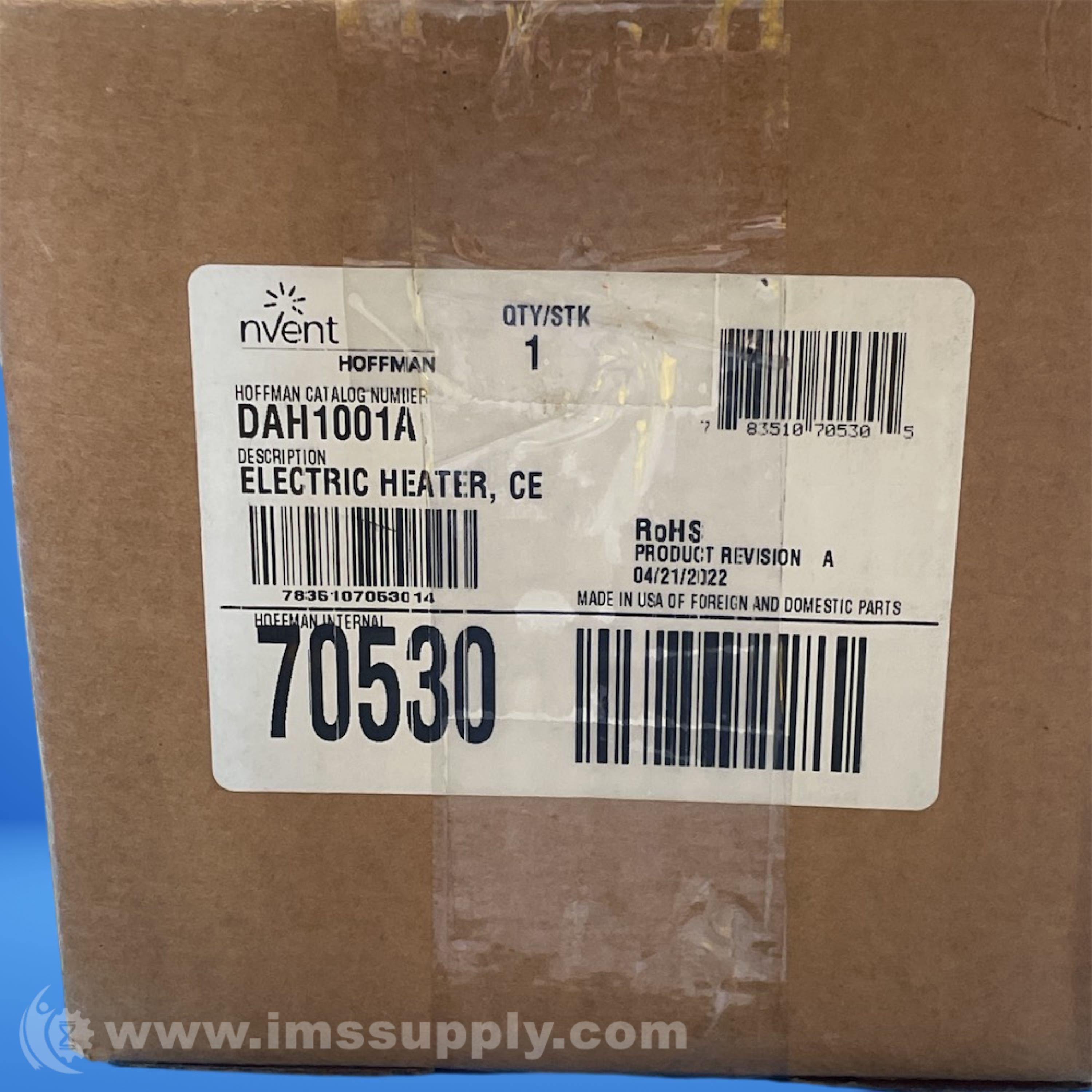 nVent DAH1001A Electric Heater - IMS Supply