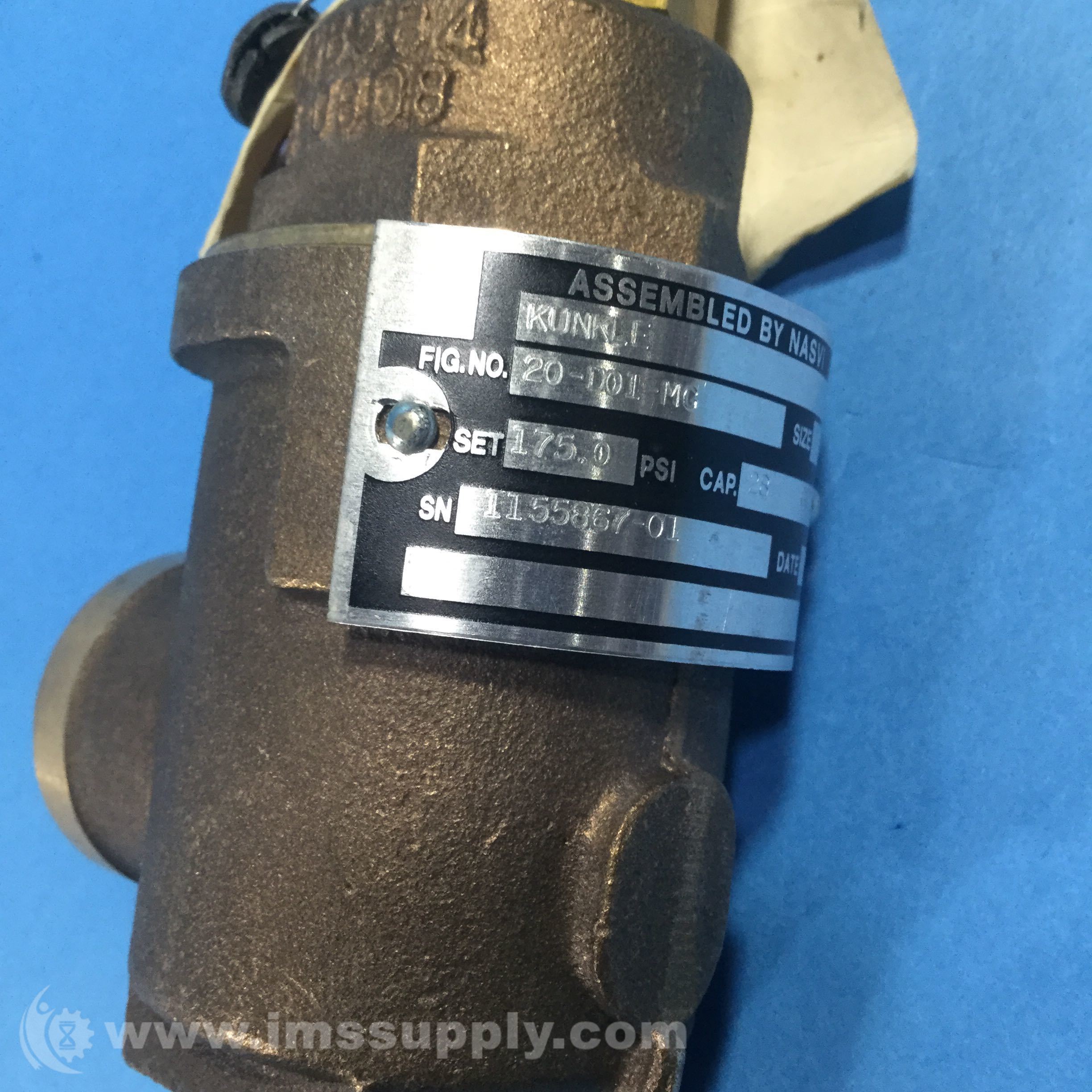 Kunkle 20-D01-MG Pressure Relief Valve - IMS Supply