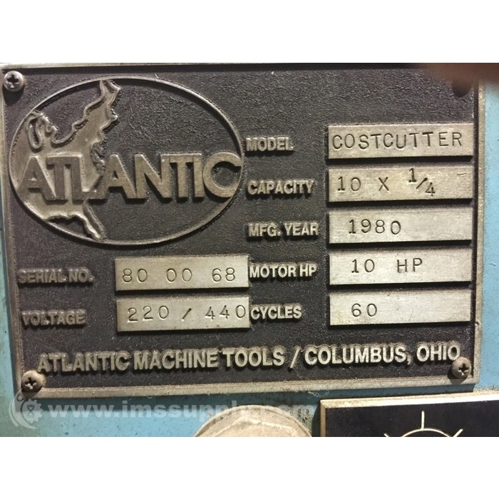 Atlantic Machine Tools COST CUTTER - IMS Supply