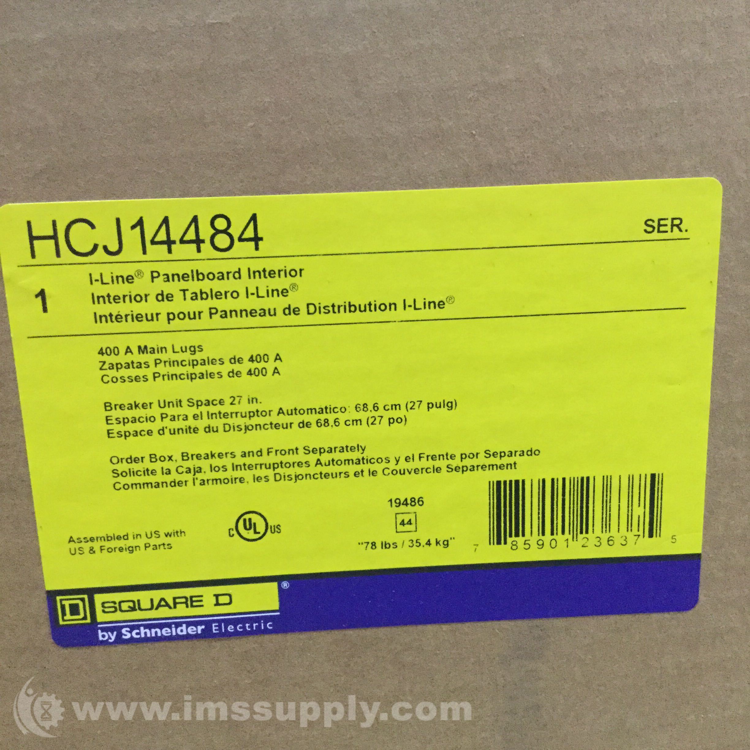 Square D HCJ14484 I-Line Panelboard Interior - IMS Supply
