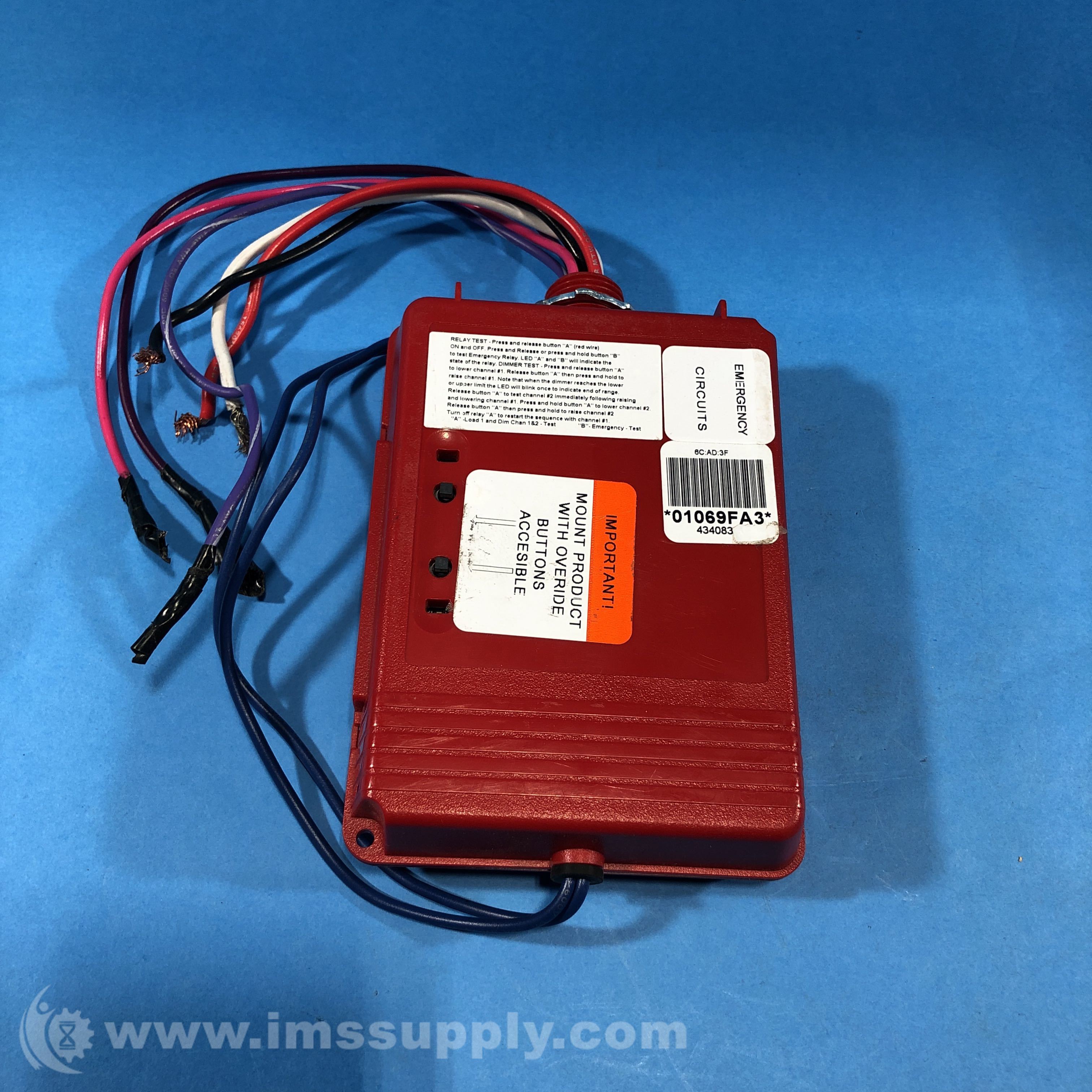 NX Lighting Controls NXRCFX2-2RD-UNV Color Red - IMS Supply