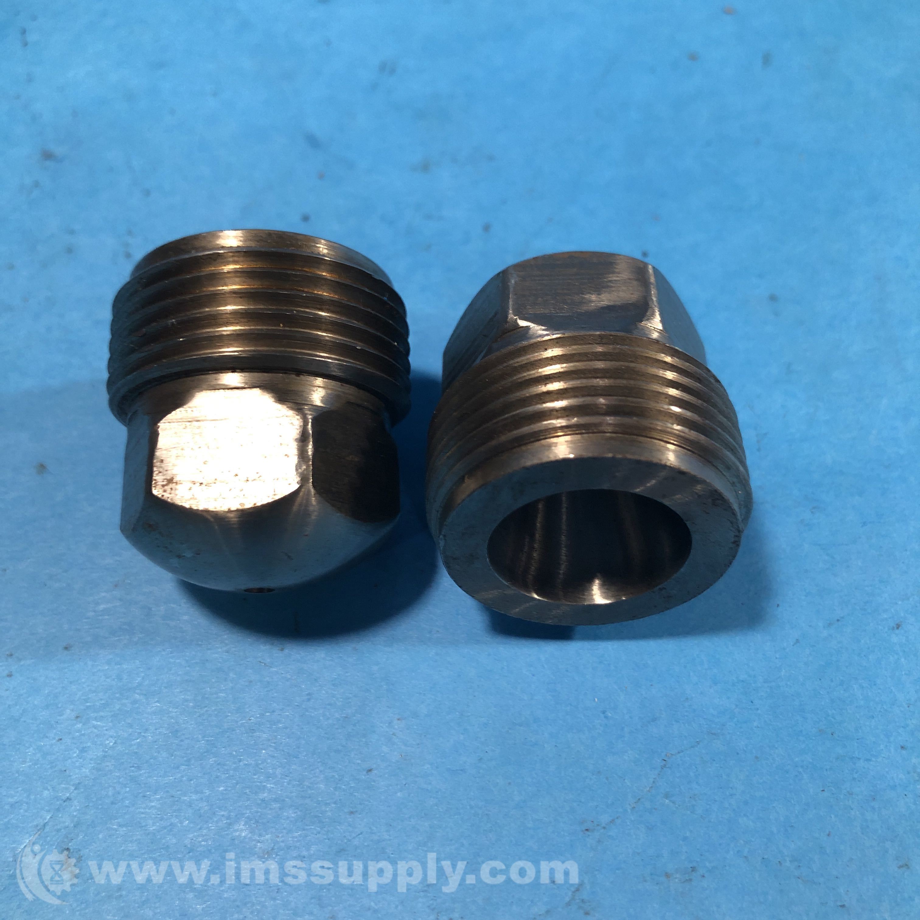 Set of 2 Galvanized Threaded Hex Head Cap Nuts - IMS Supply