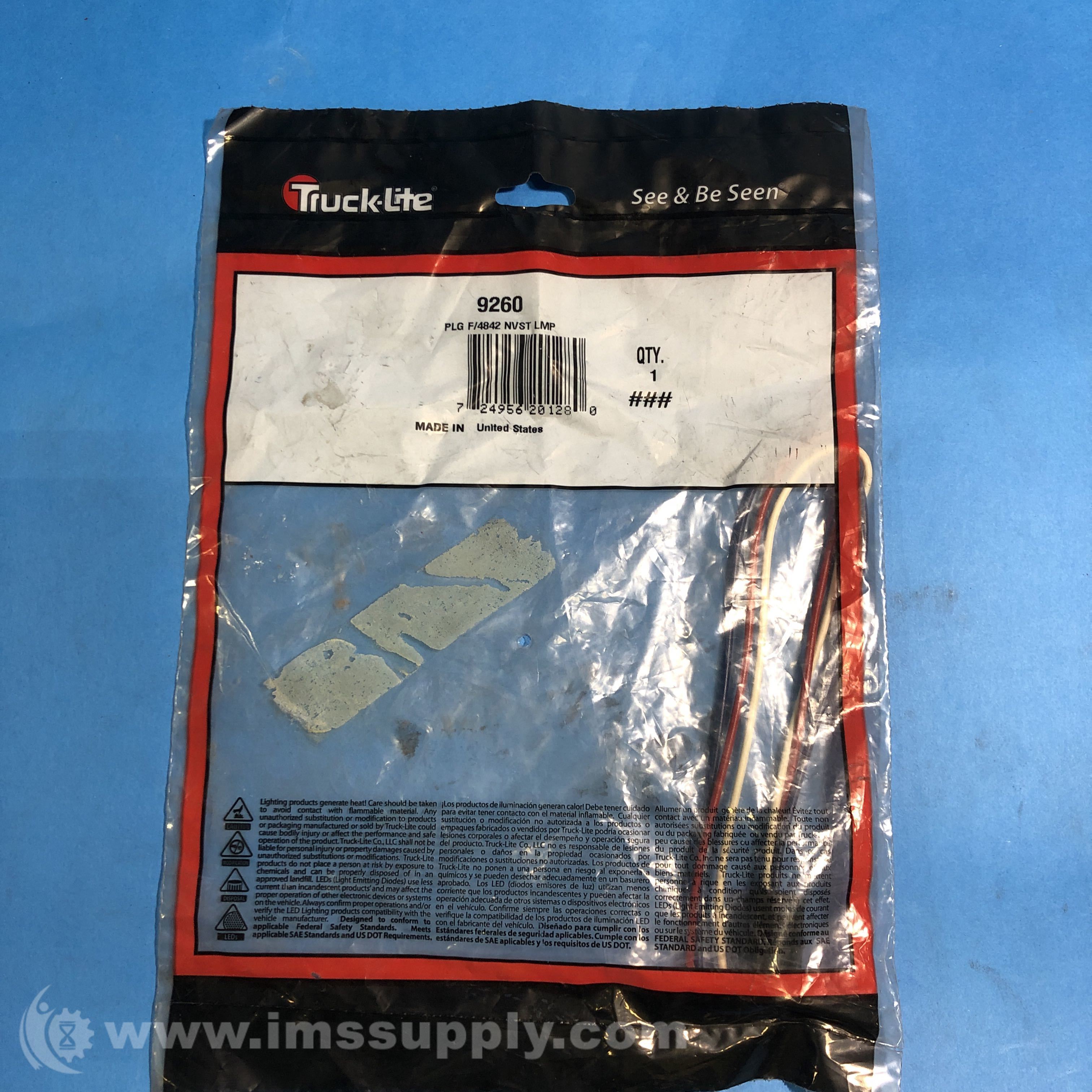 Truck Lite 9260 Turn Signal Plug, 18 Gauge GPT Wire - IMS Supply