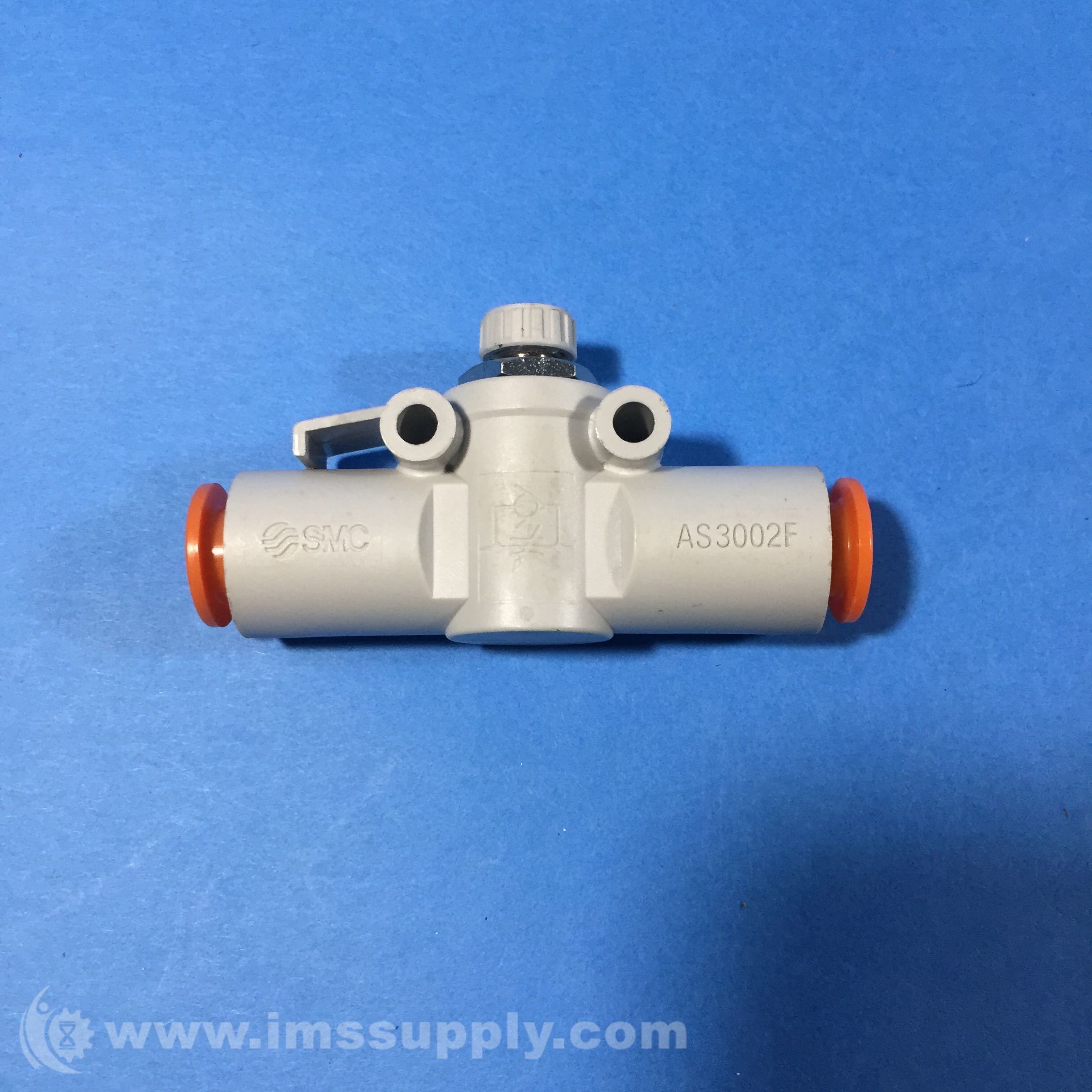 SMC AS3002F-11 3/8 Tube OD x 3/8 Body Flow & Speed Control Valve - IMS Supply