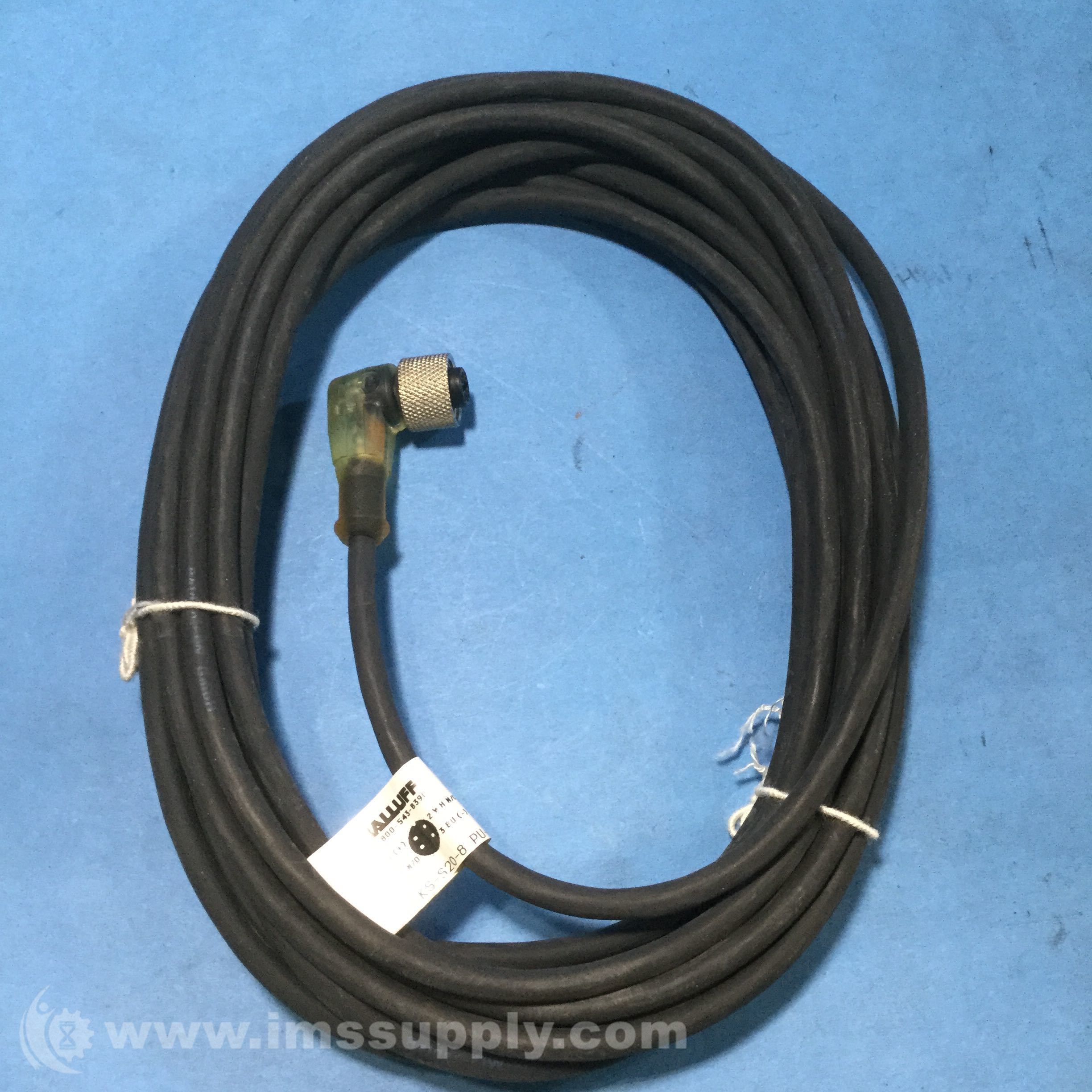 Balluff BKS-S20-8-PU-05 Cable Cordset, 5m Cable - IMS Supply