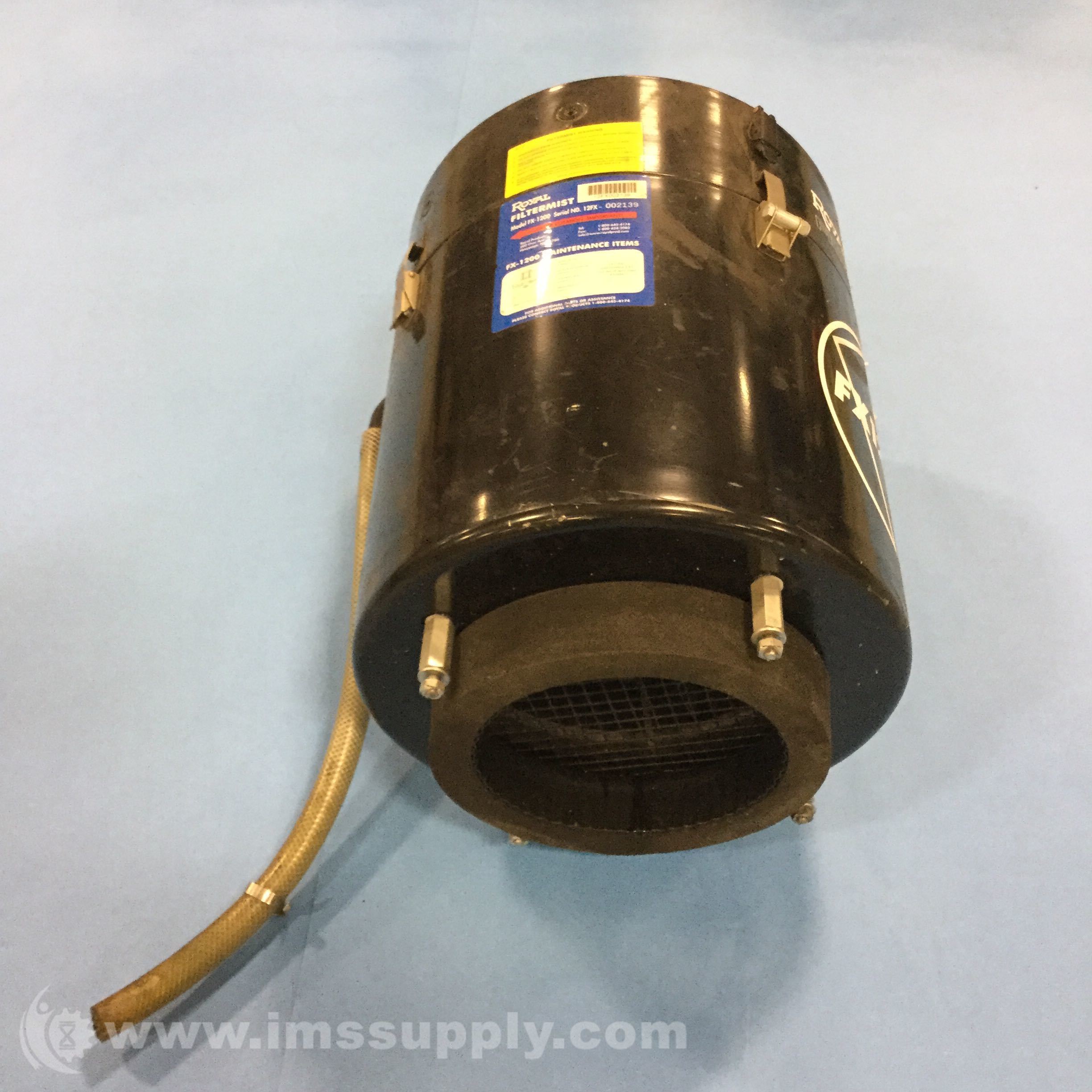 Royal FX-1200 Filtermist Mist Collector, Cat NO: TMV 90L1-2 B14B - IMS ...