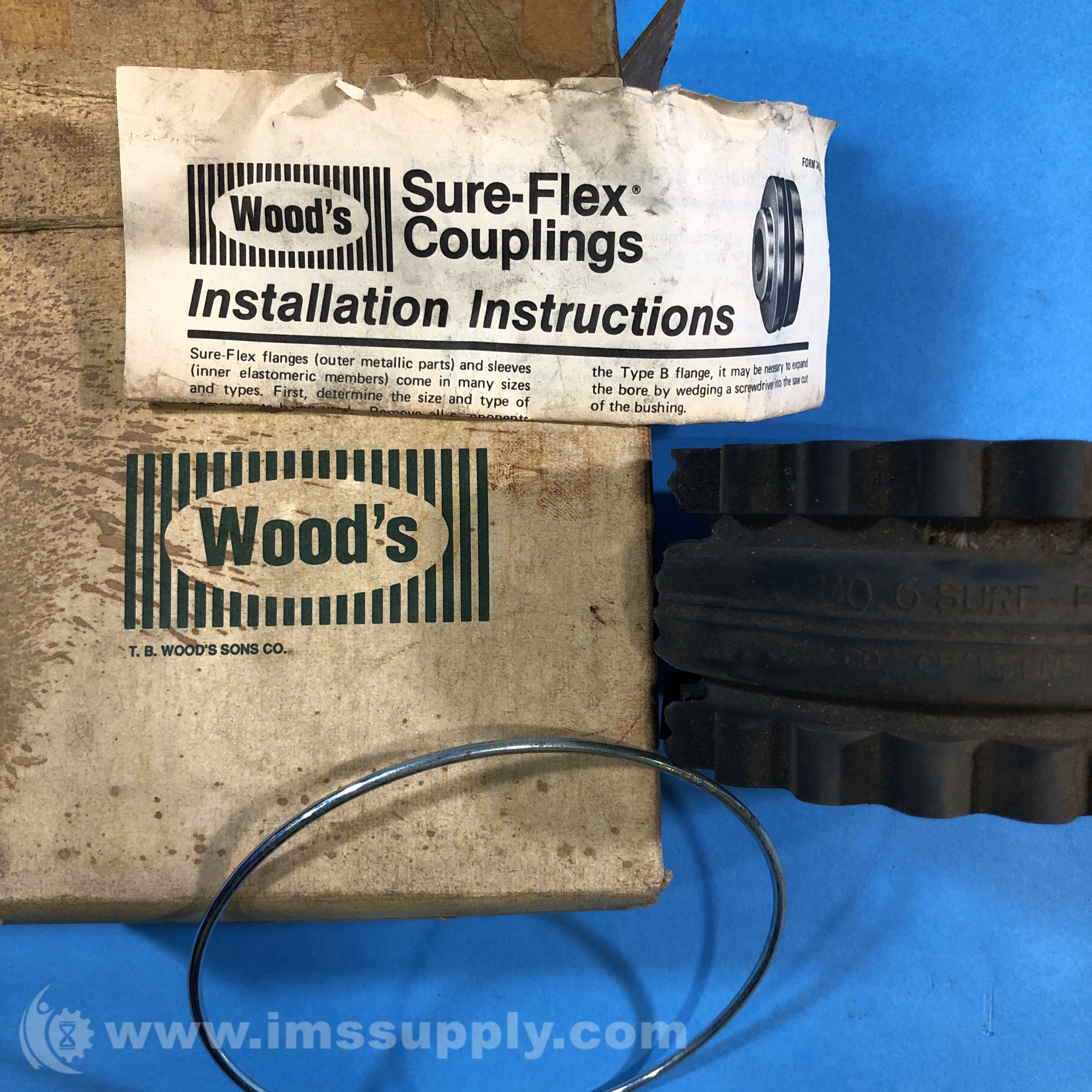 Woods 6 Sure-Flex Sleeve Coupling Insert, 6E, EPDM Rubber - IMS Supply