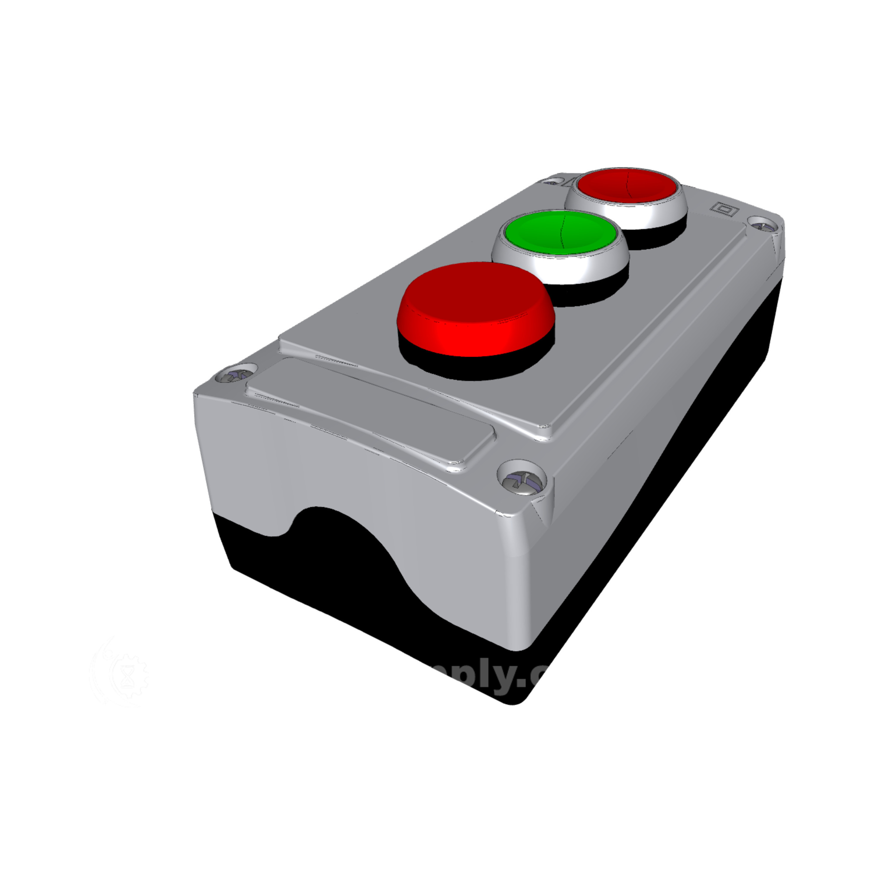 Baco Controls LBX30430 22mm Control Station Green/Red/Green - IMS Supply