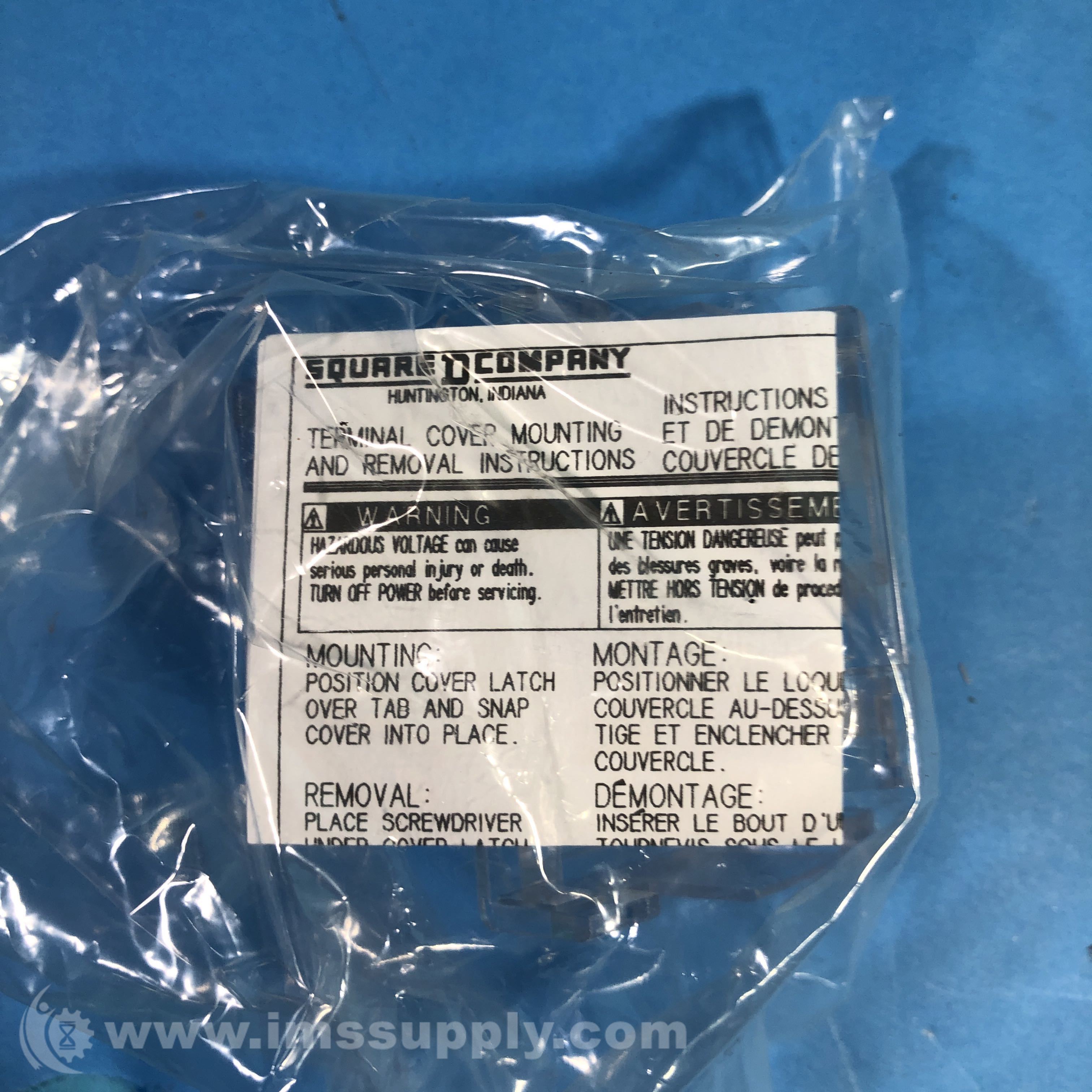Square D Bag of 2 Terminal Mounting Covers - IMS Supply