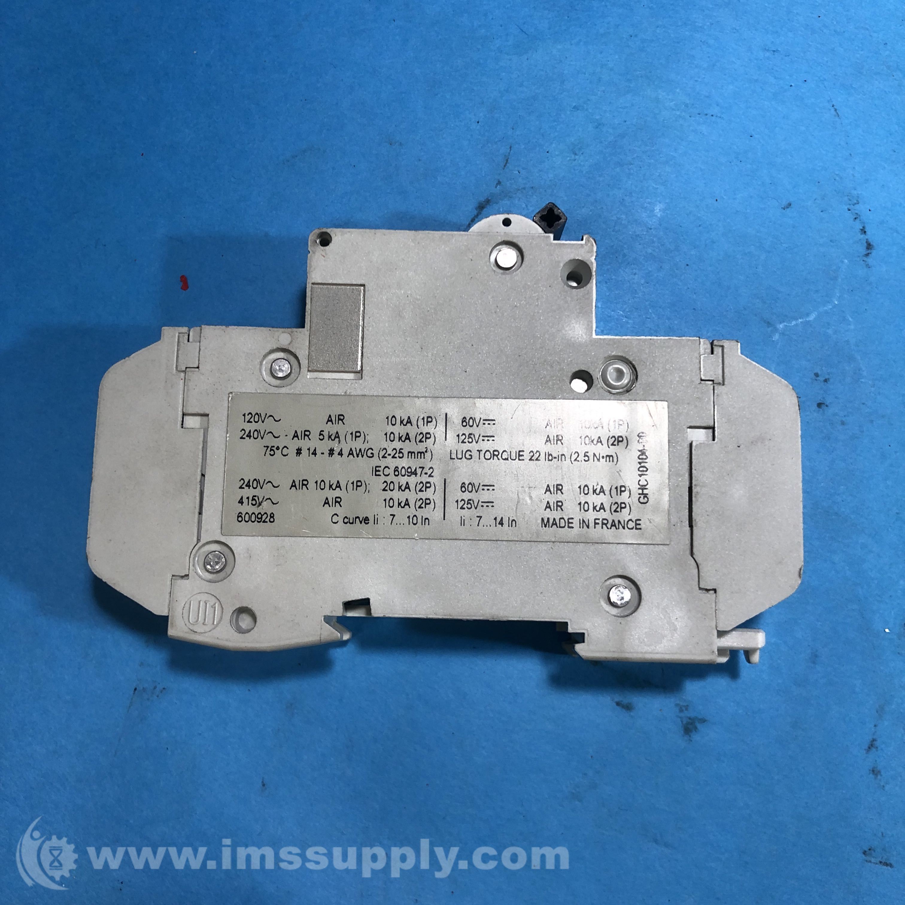 Merlin Gerin 60106 Molded Case Circuit Breaker, 1P, 5A - IMS Supply