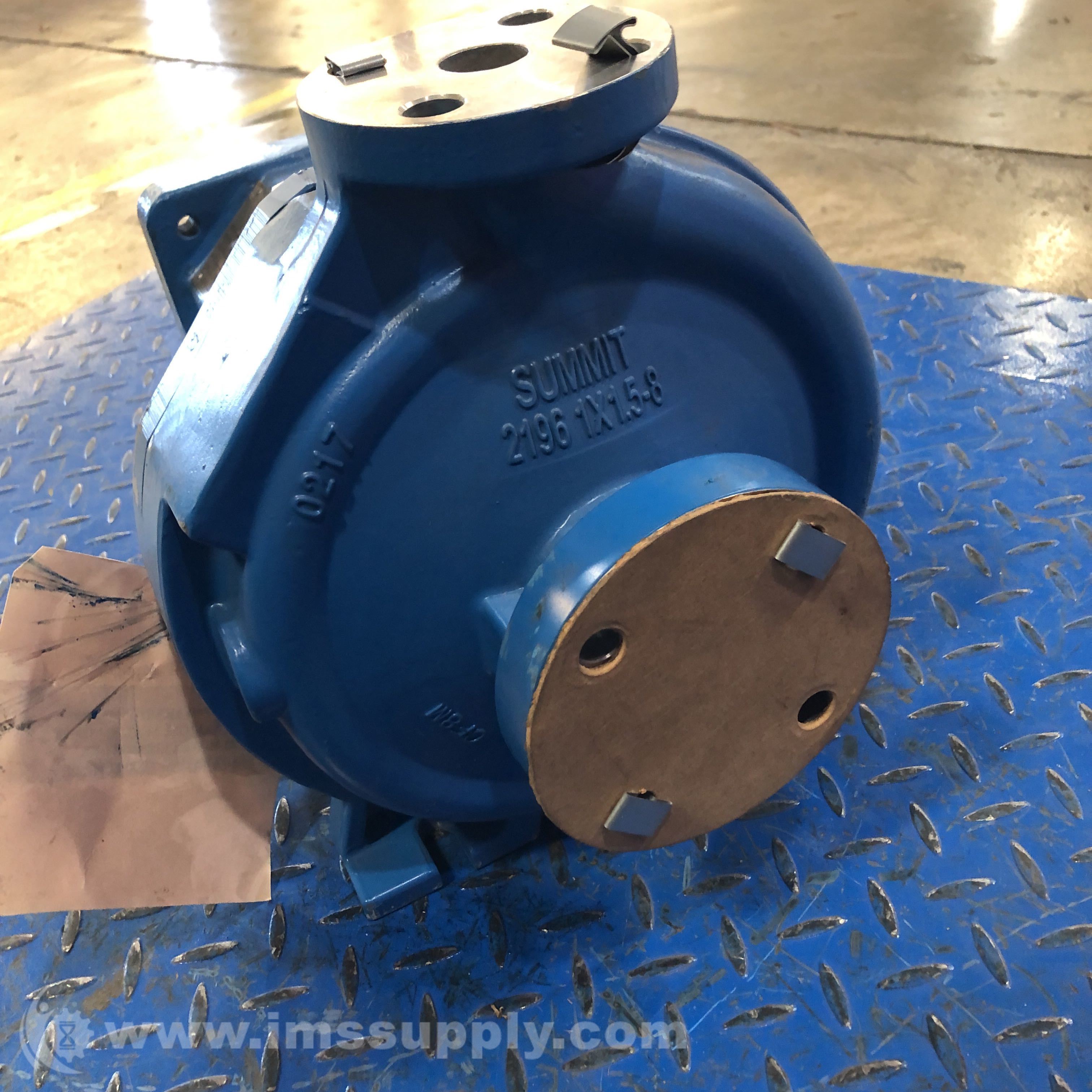 Summit Pump 2196 STO Iron Centrifugal Pump Power End 1X1.5-8IN - IMS Supply