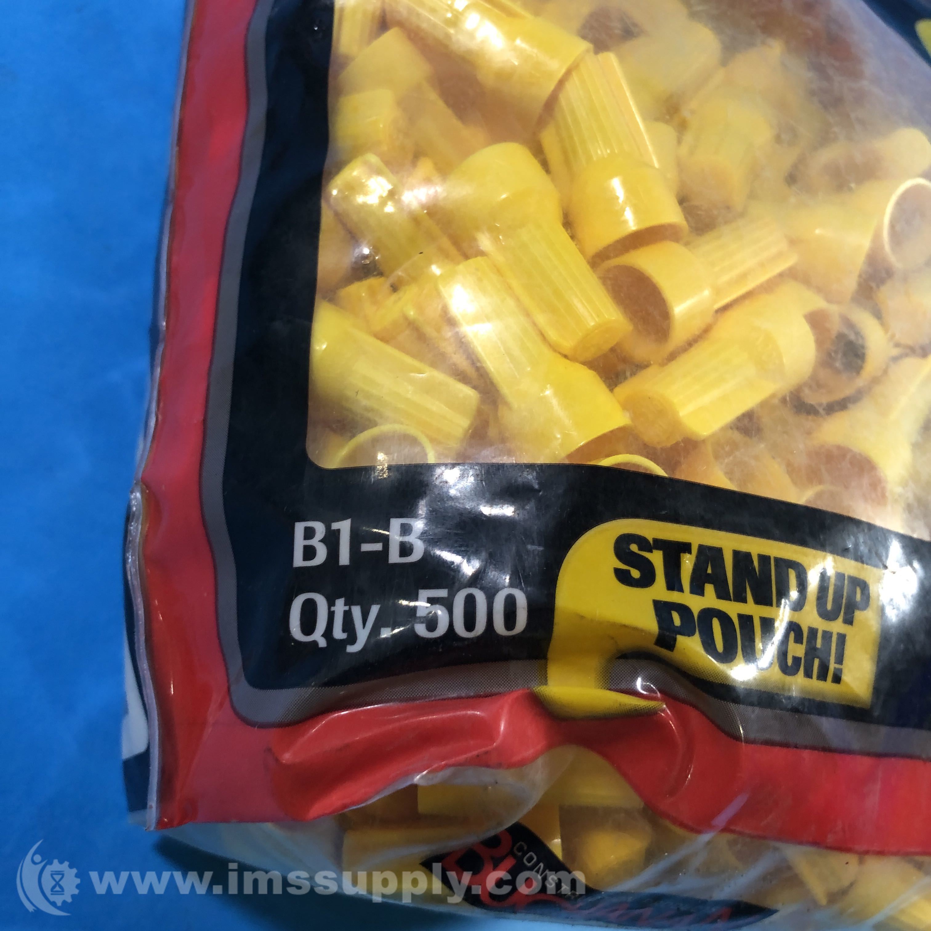 Ideal B1-B Bag of 500 Yellow B-CAP Wire Connectors, 22-10-AWG - IMS Supply