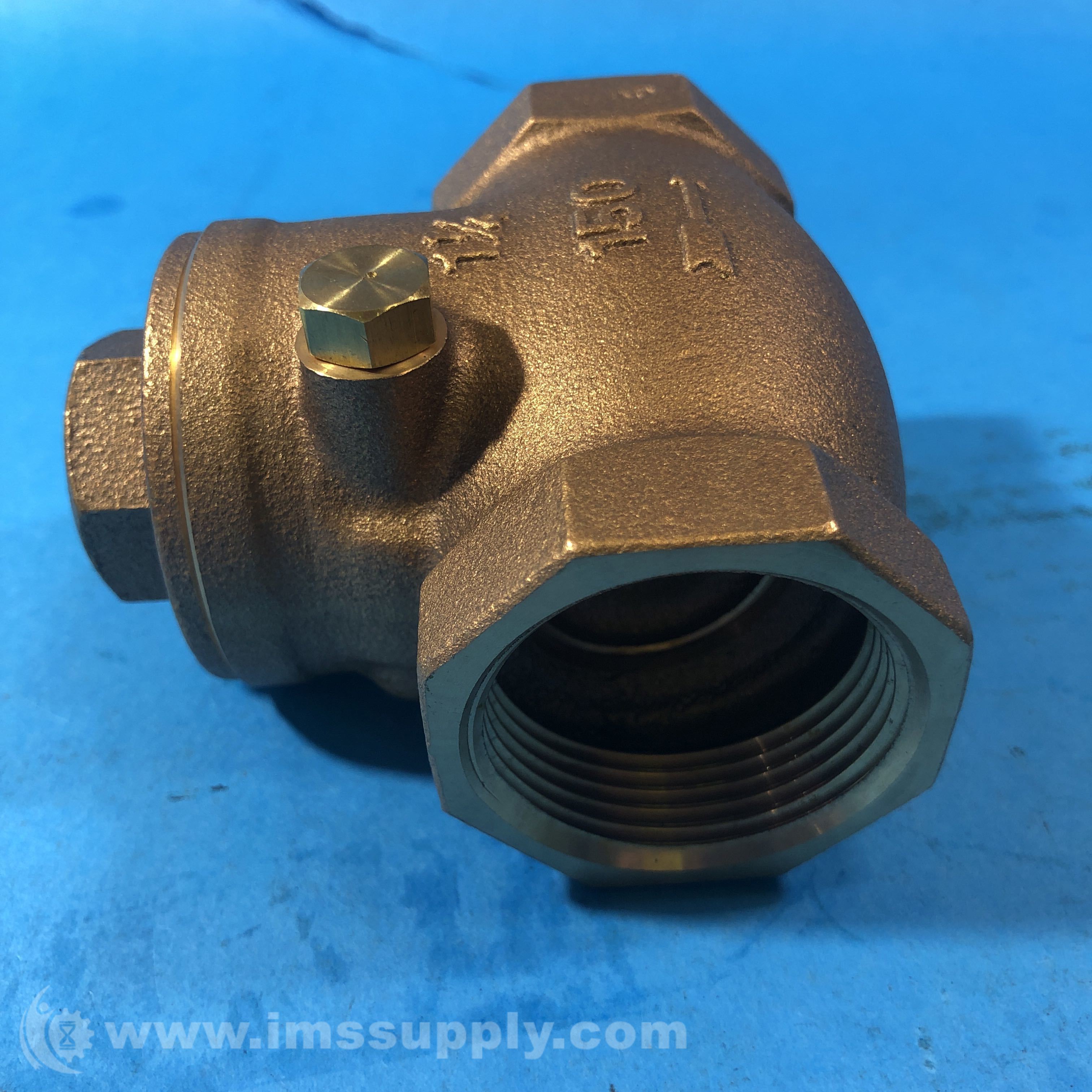 Toyo 150 1-1/4'' Brass Gate Check Valve - IMS Supply