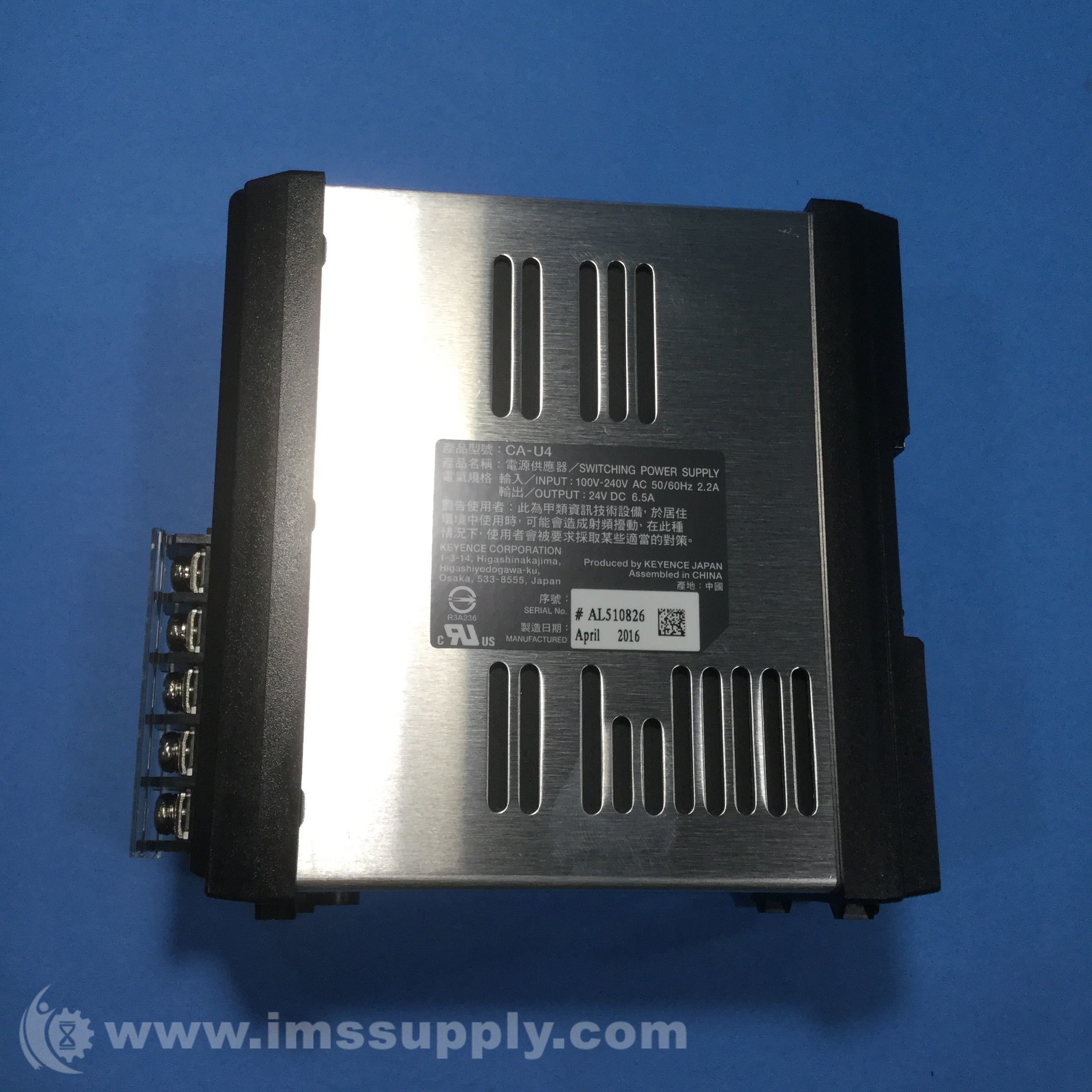 Keyence CA-U4 Switching Power Supply, Ultra-compact, Switch-mode - IMS Supply