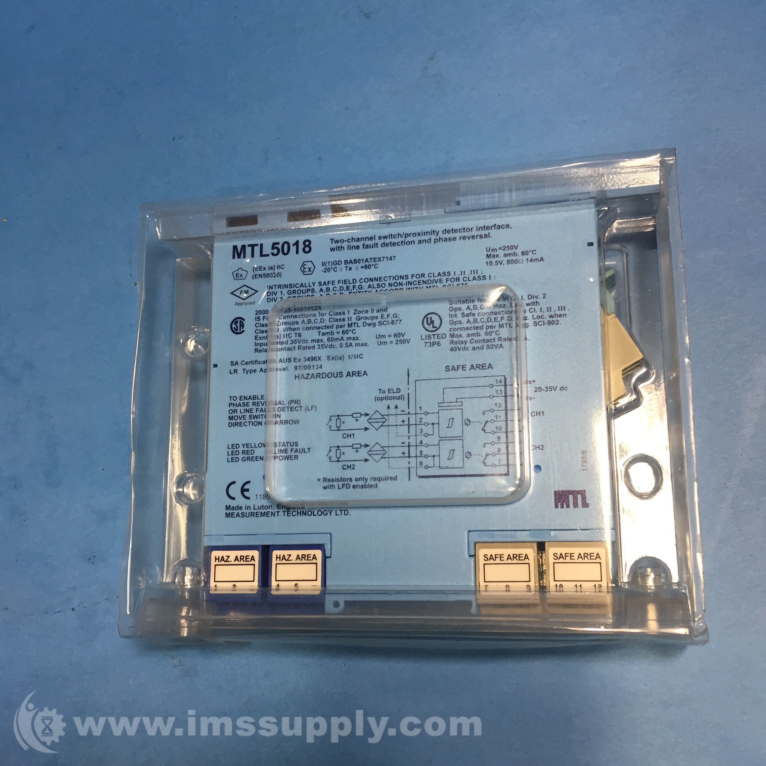 MTL Instruments Inc MTL5018 Proximity Detector Interface - IMS Supply