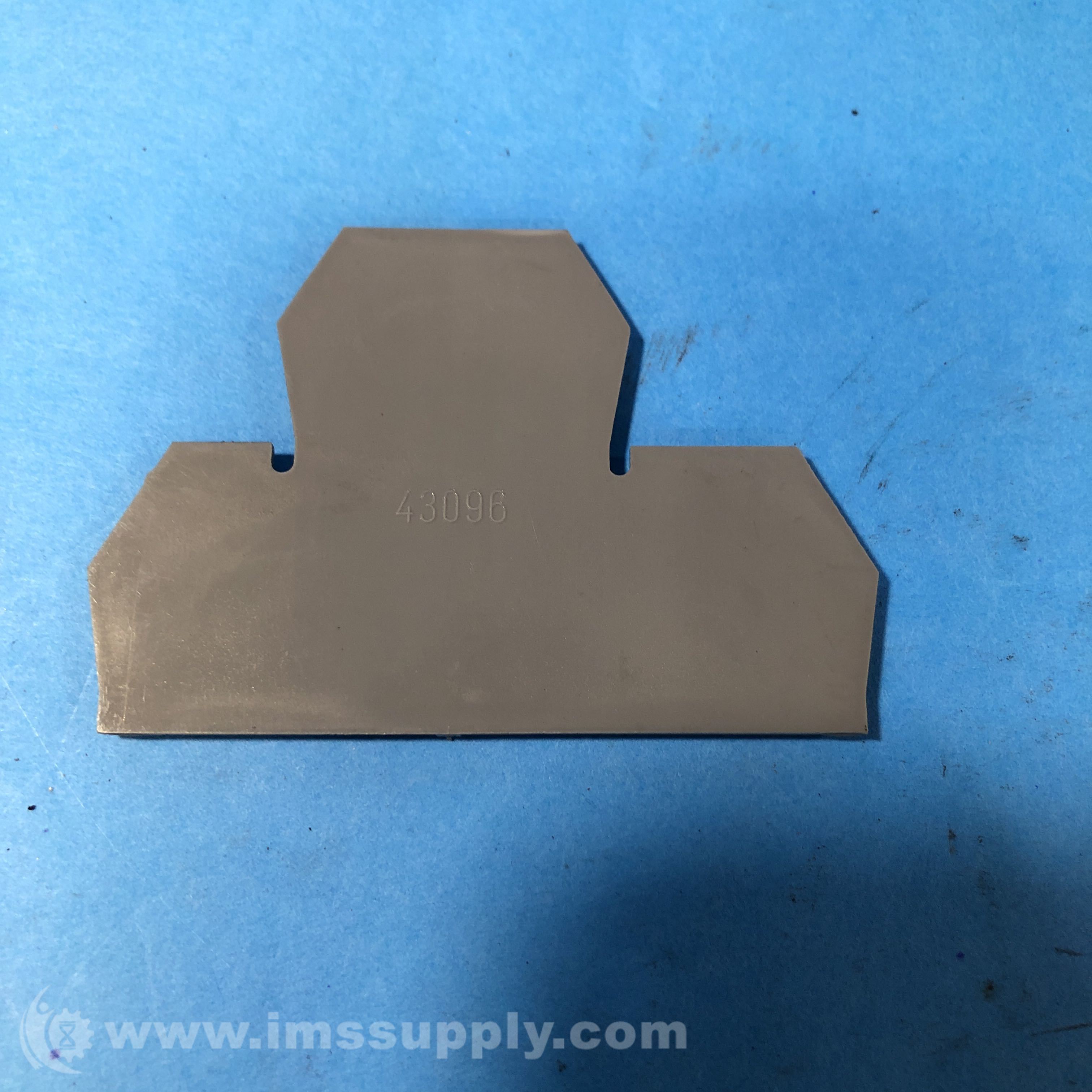 Morsettitalia 43096 Terminal Block End Plate 72X55X1.5MM - IMS Supply