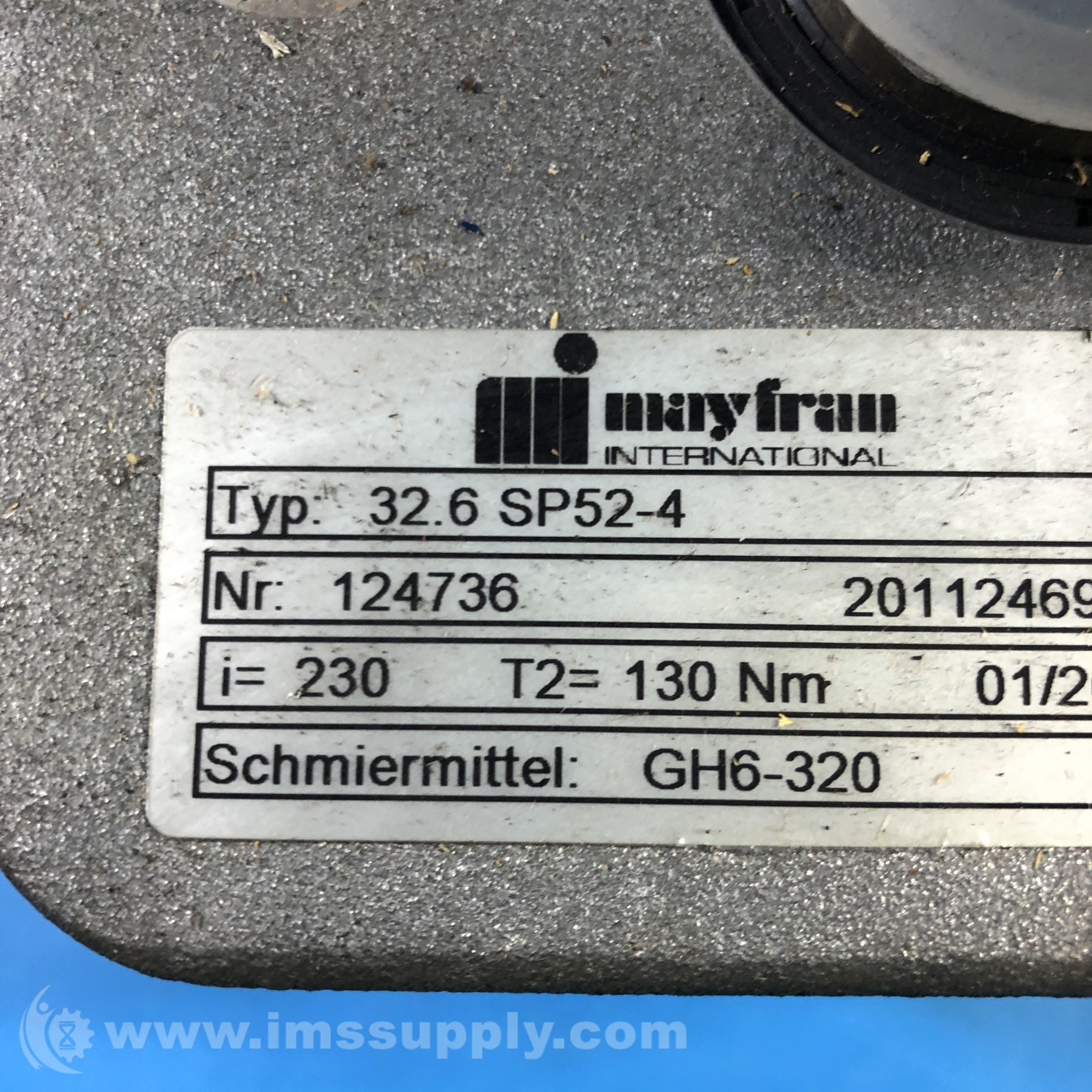Mayfran International 32.6 SP52-4 Gear Box - IMS Supply