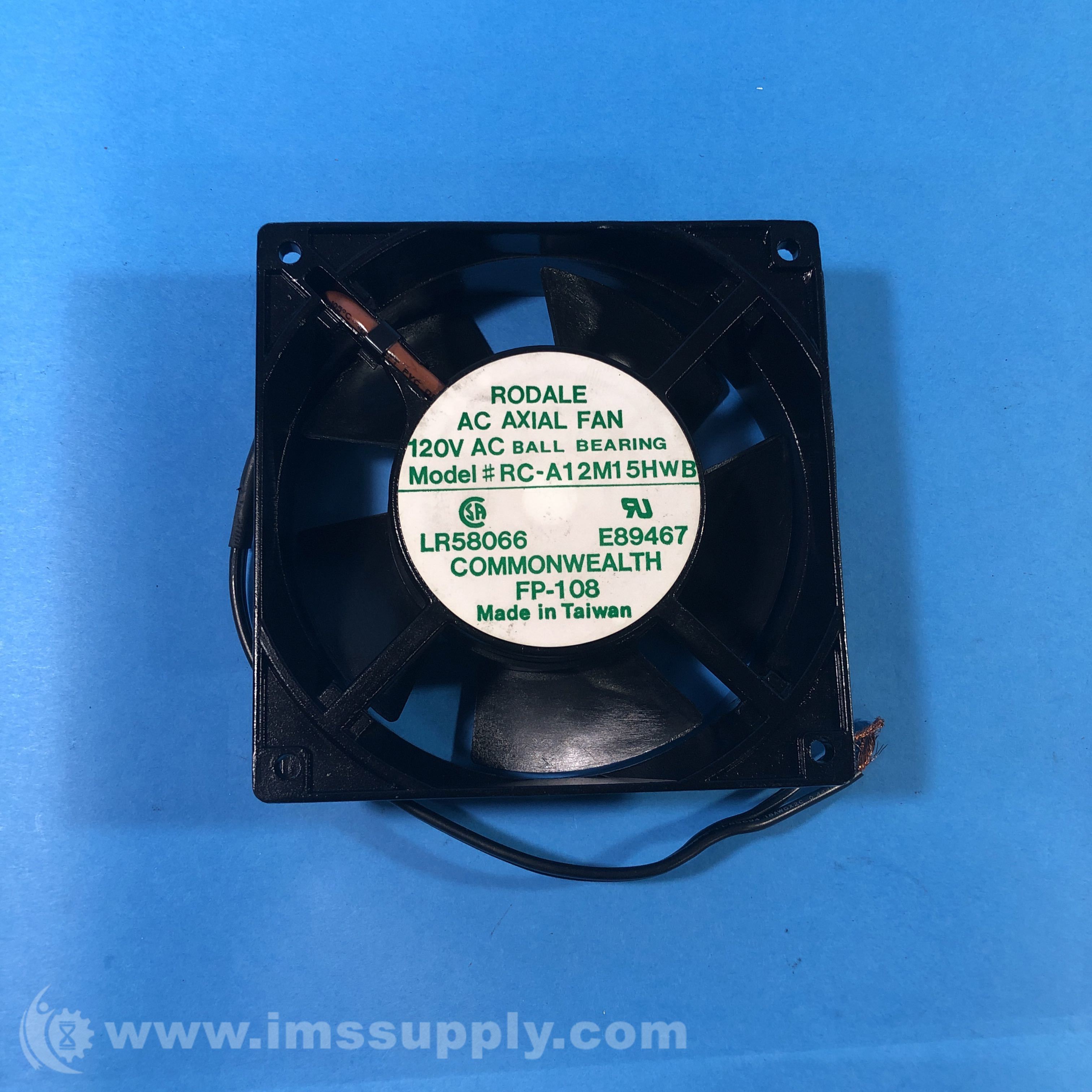 Rodale RC-A12M15HWB AC Axial Fan - IMS Supply