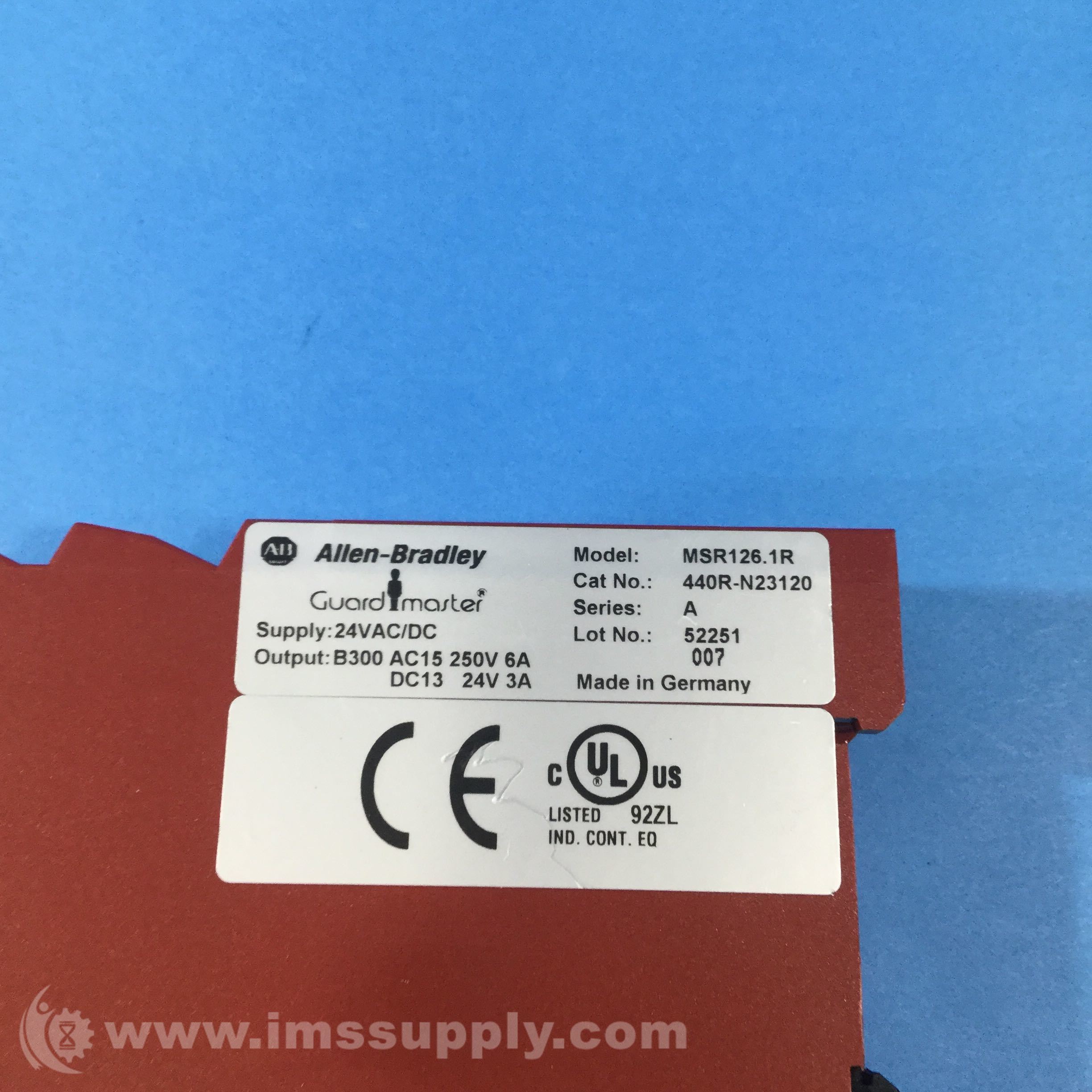 Allen Bradley MSR126.1R Safety Relay - IMS Supply