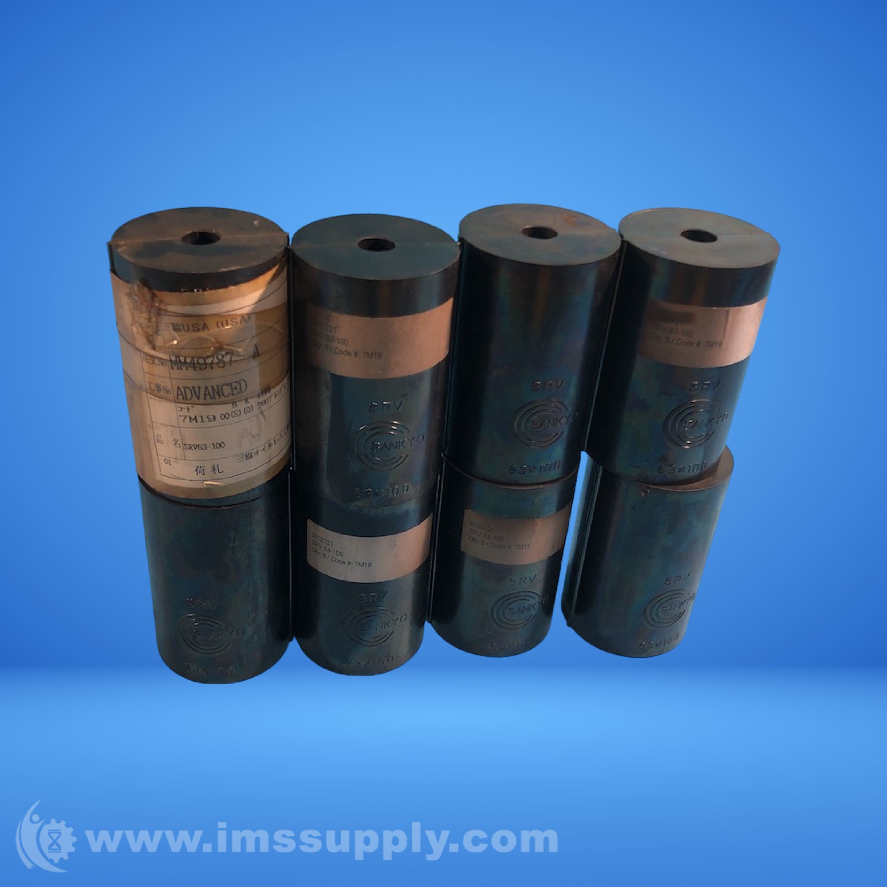 Sankyo Oilless Industry SRV63-100 Rubber Springs Bag of 8 - IMS Supply