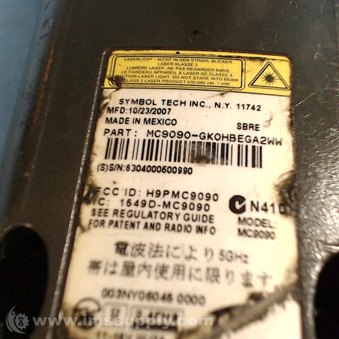 Symbol Technologies INC MC9090GKH0BEGA2WR - IMS Supply