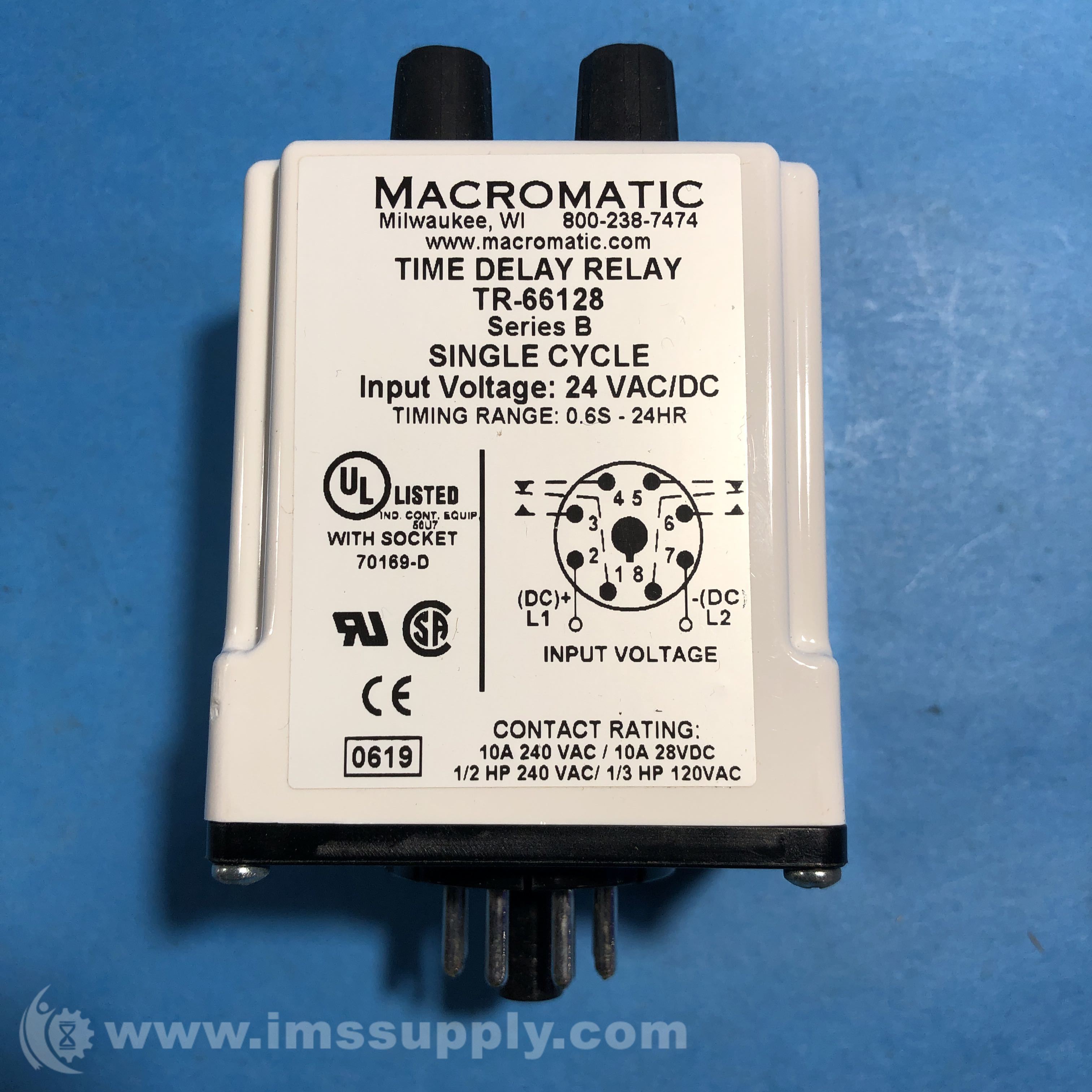 Macromatic TR-66128 Time Delay Relay - IMS Supply
