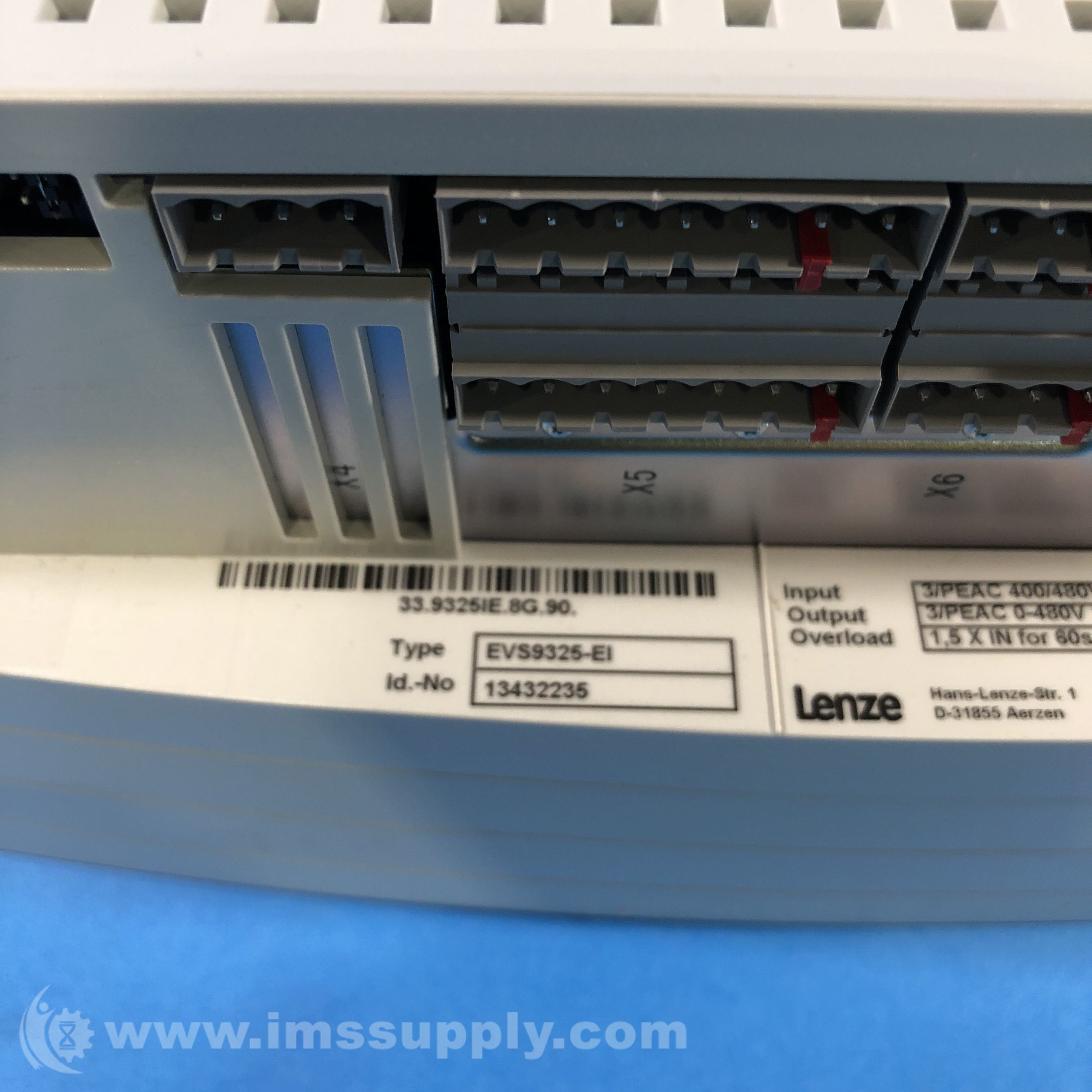 Lenze EVS9325-EI 5.5 KW 480 VAC Servo Inverter - IMS Supply