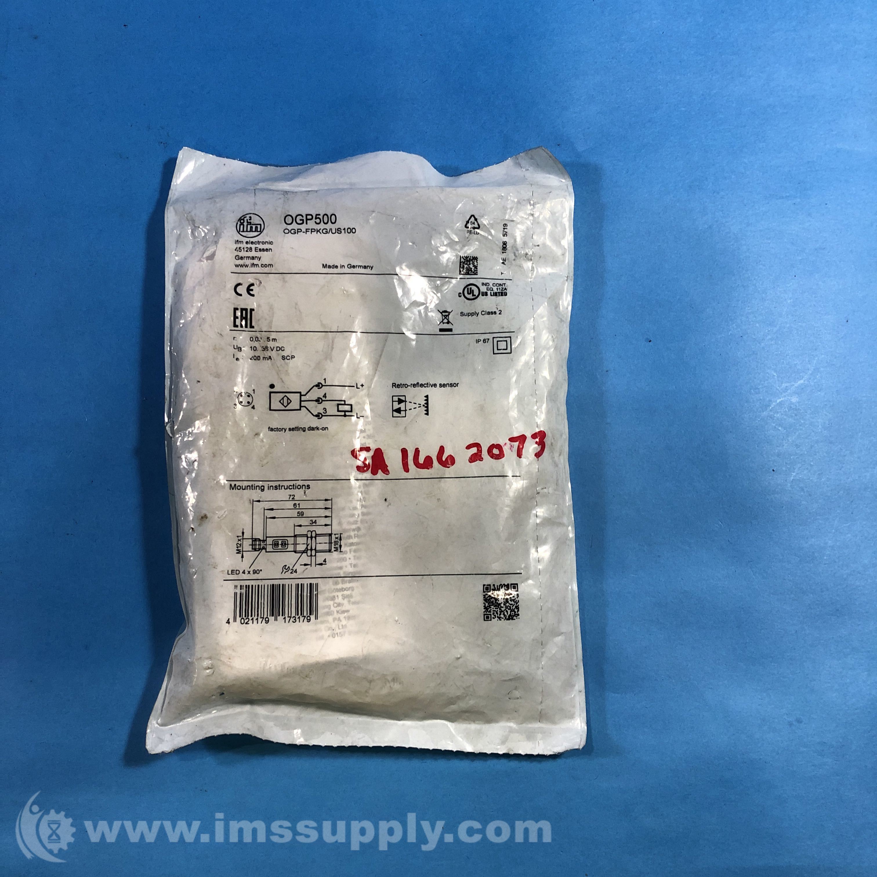 Ifm OGP500 Retro-Reflective Sensor - IMS Supply