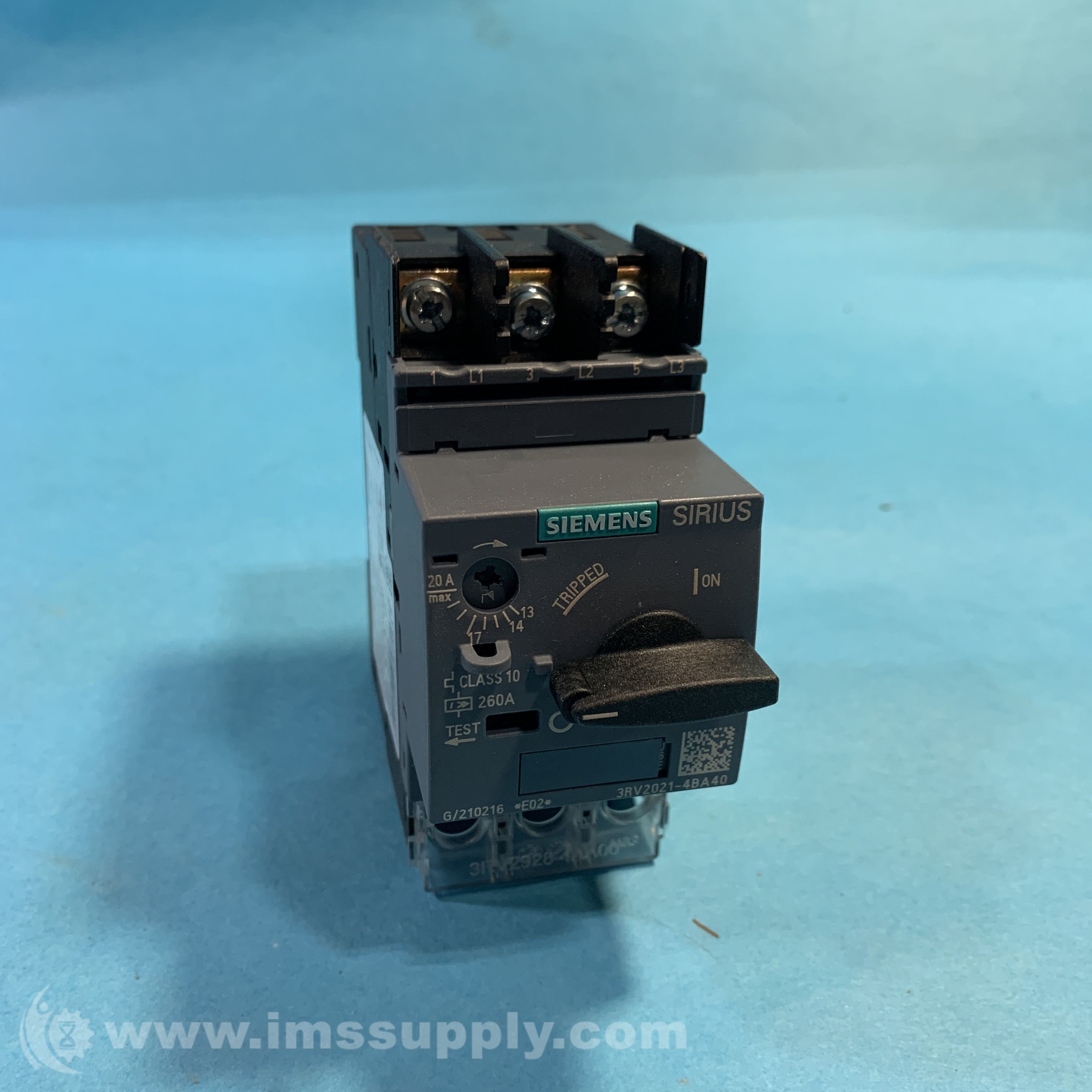 Siemens 3RV2021-4BA40 Sirius 3RV Motor Protection Circuit Breaker - IMS ...
