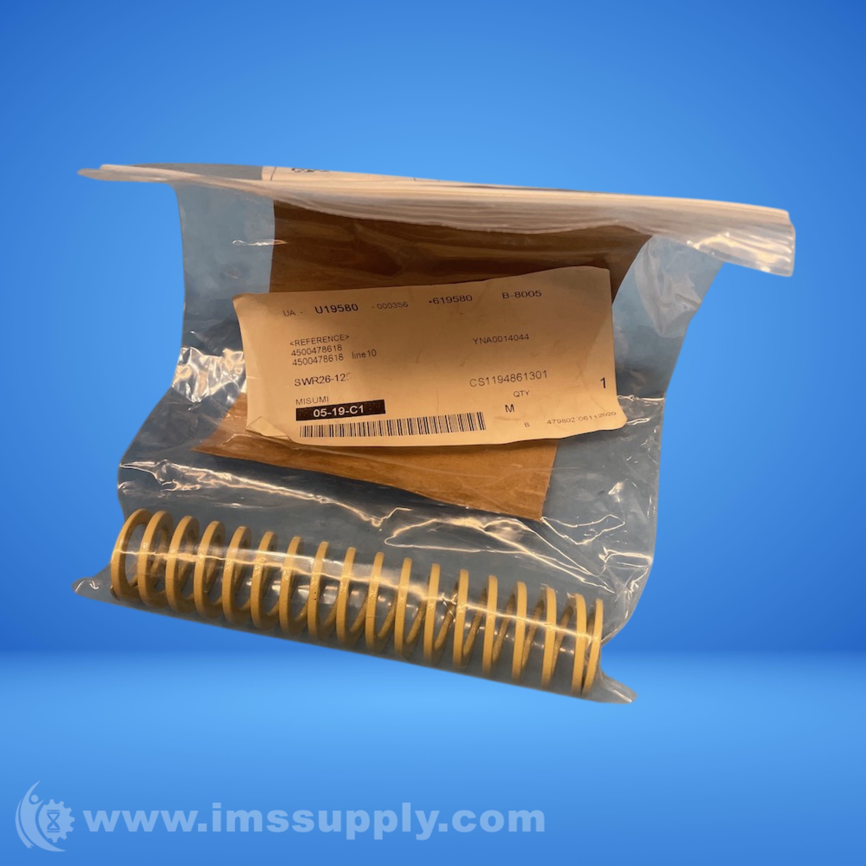 Misumi SWR26-125 High Deflection Coil Spring - IMS Supply