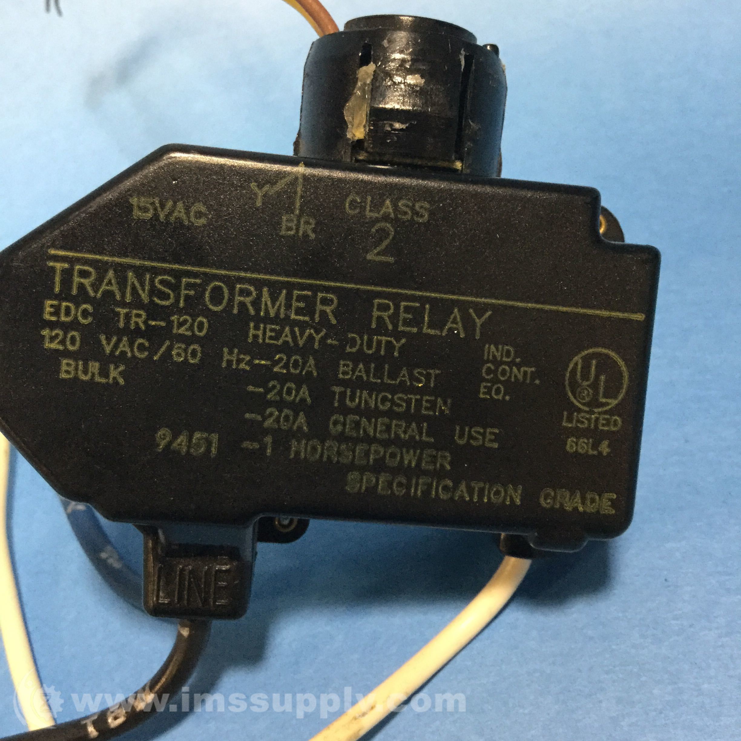 Enercon Industries EDC TR-120 Transformer Relay, 120 V AC, 20 Hz - IMS ...