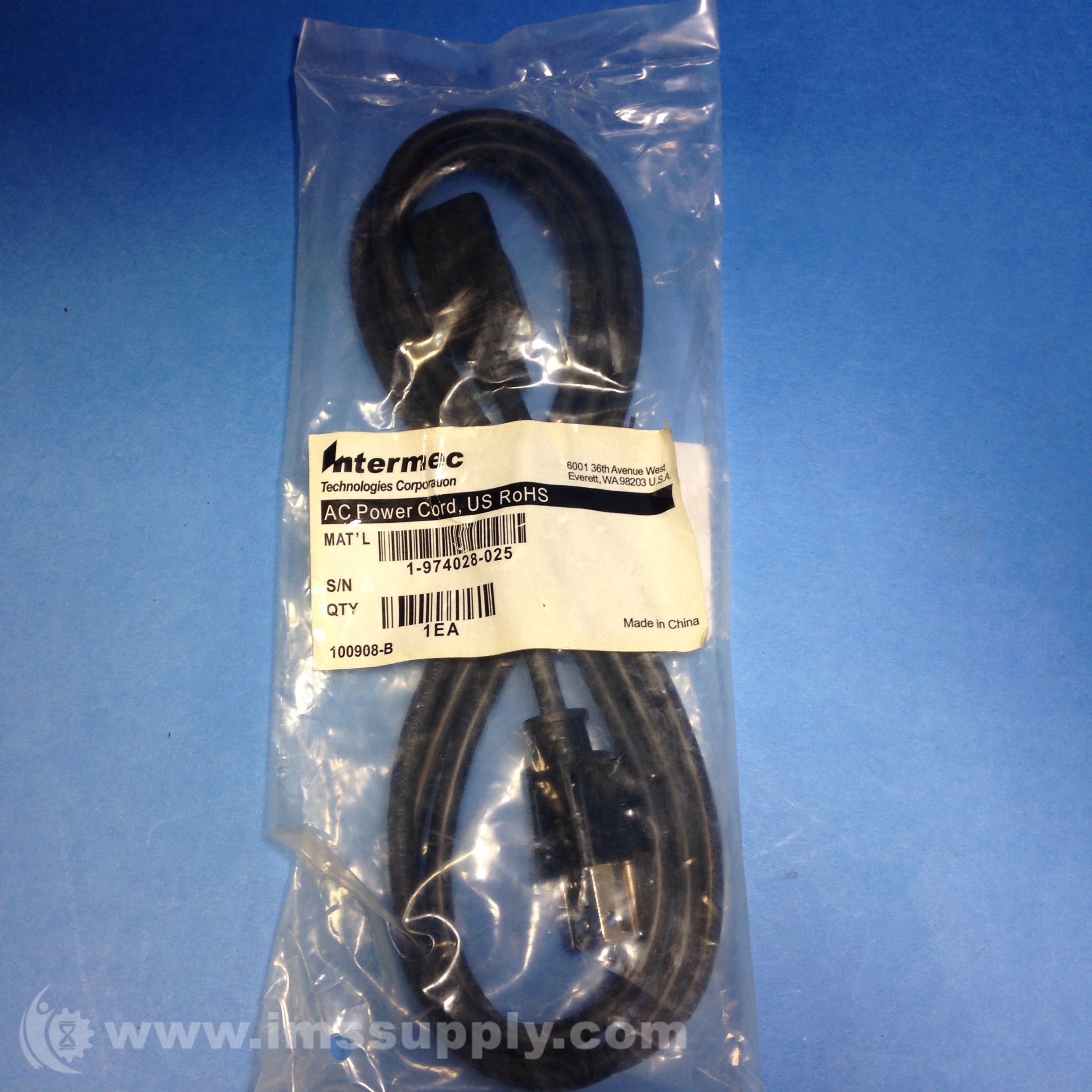 Intermec 1-974028-025 AC Power Cord - IMS Supply