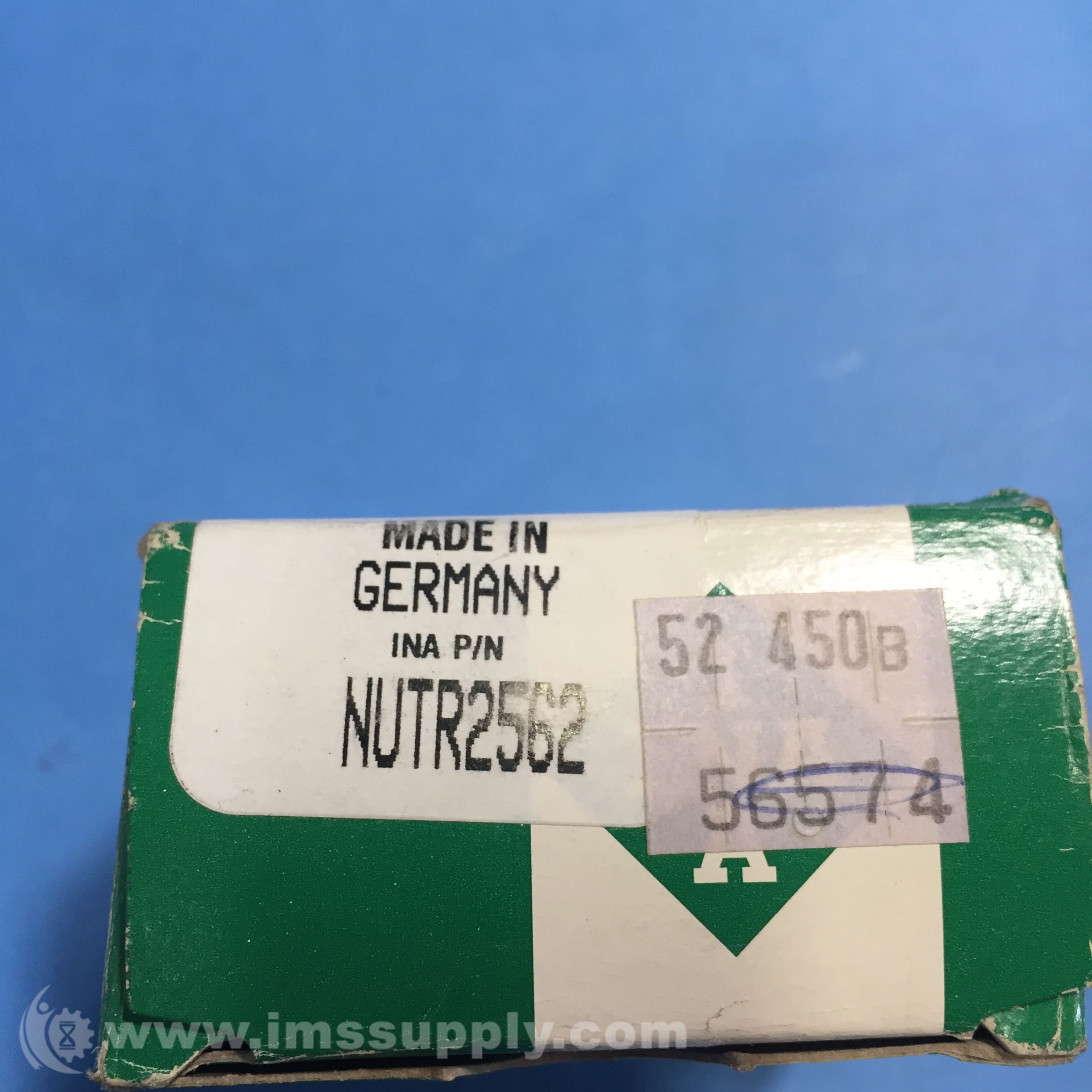INA NUTR2562A Crowned Support Roller, Steel, 62 mm Roller Dia - IMS Supply