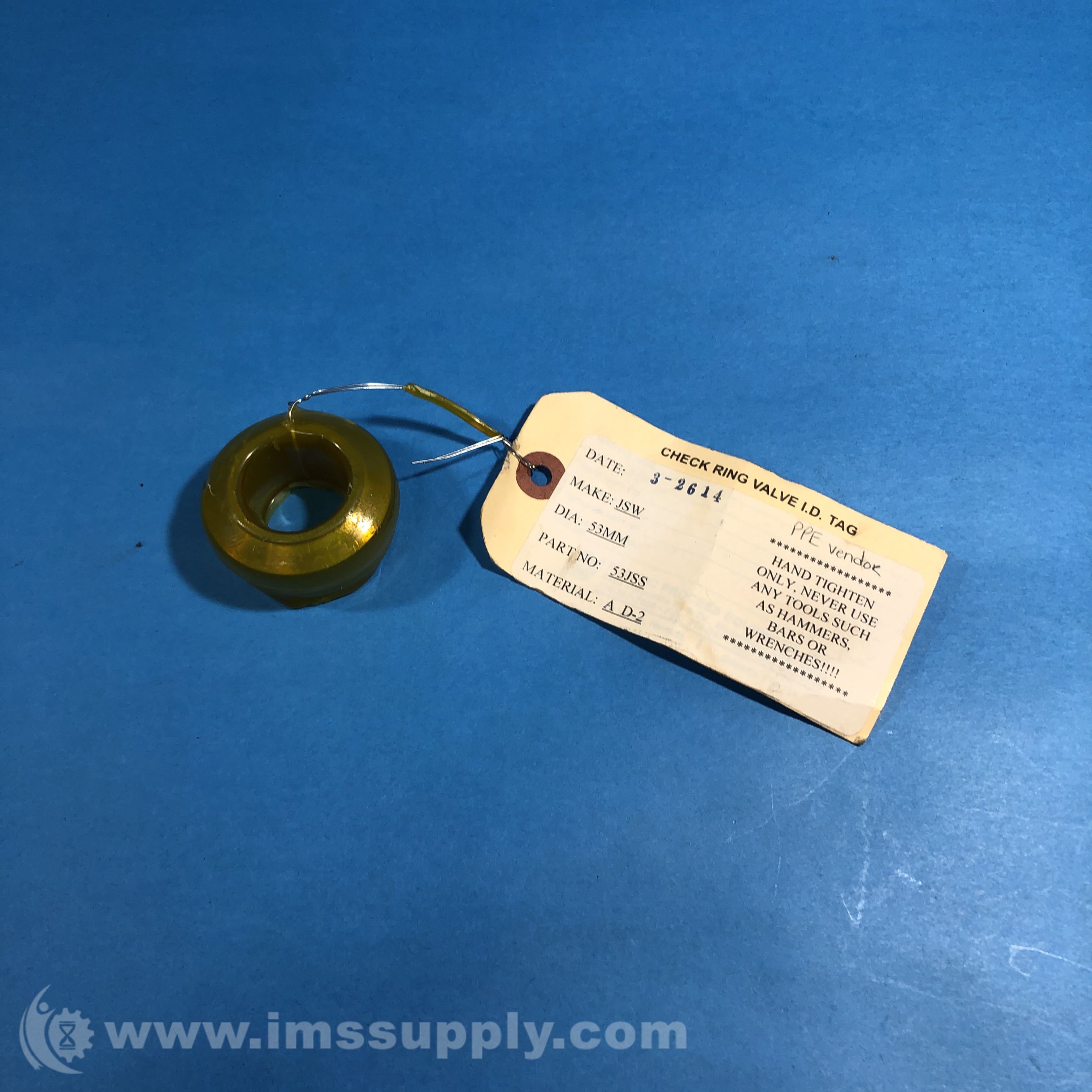 Jsw 53JSS 53 mm Diameter Ring Adapter - IMS Supply