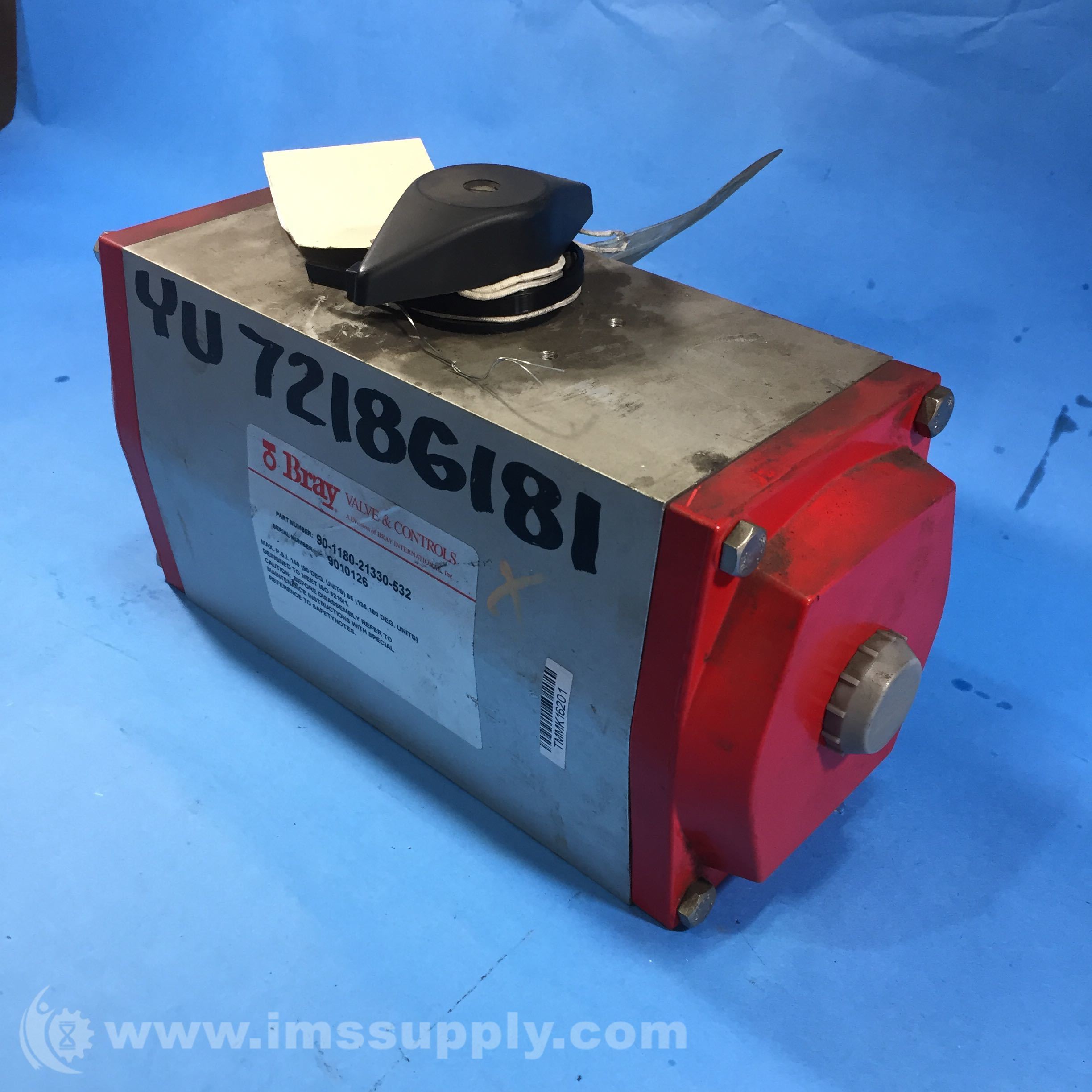 Bray 90-1180-21330-532 Pneumatic Actuator Valve, 140 Max PSI - IMS Supply