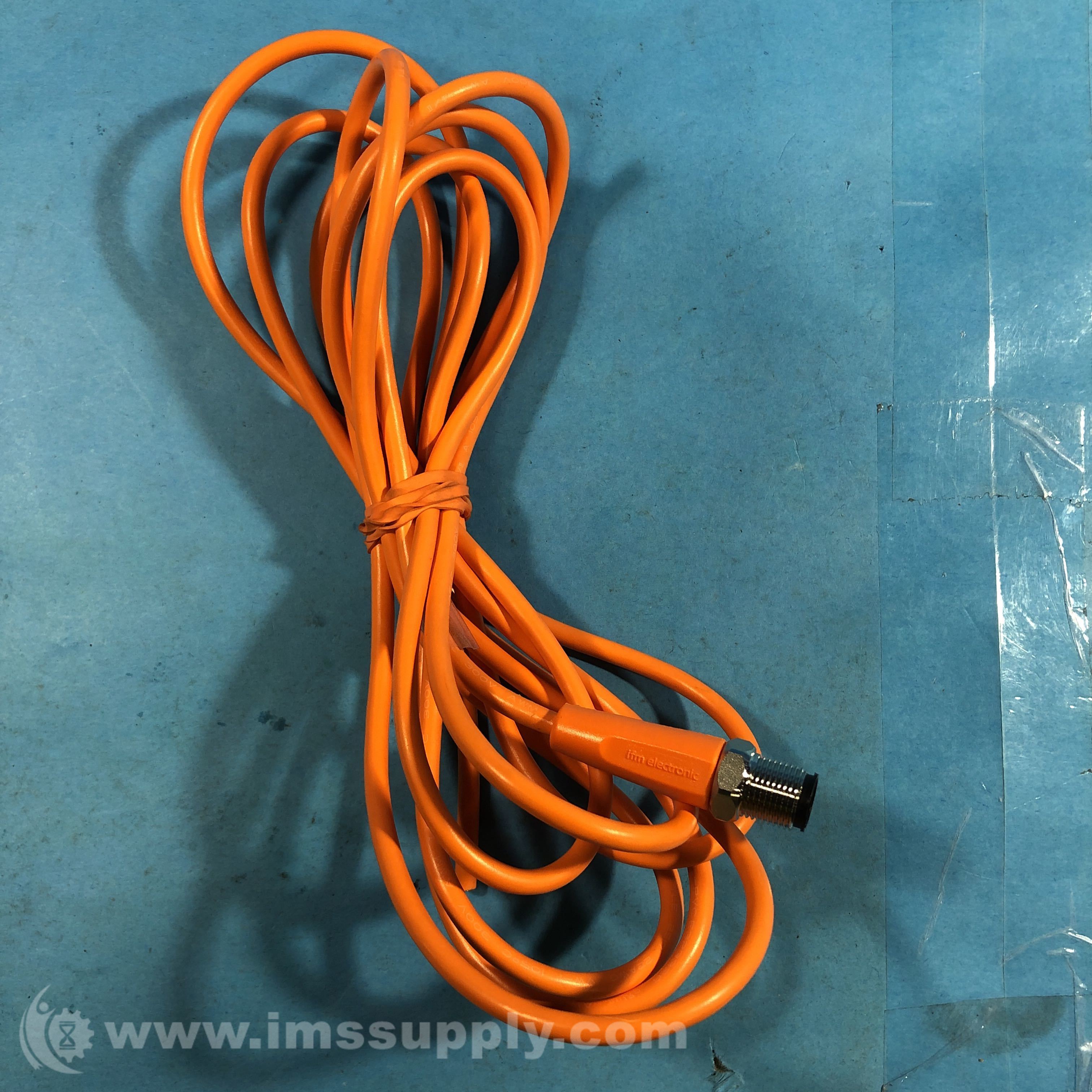 Ifm Style 2517 22AWG Orange Connector Cable - IMS Supply