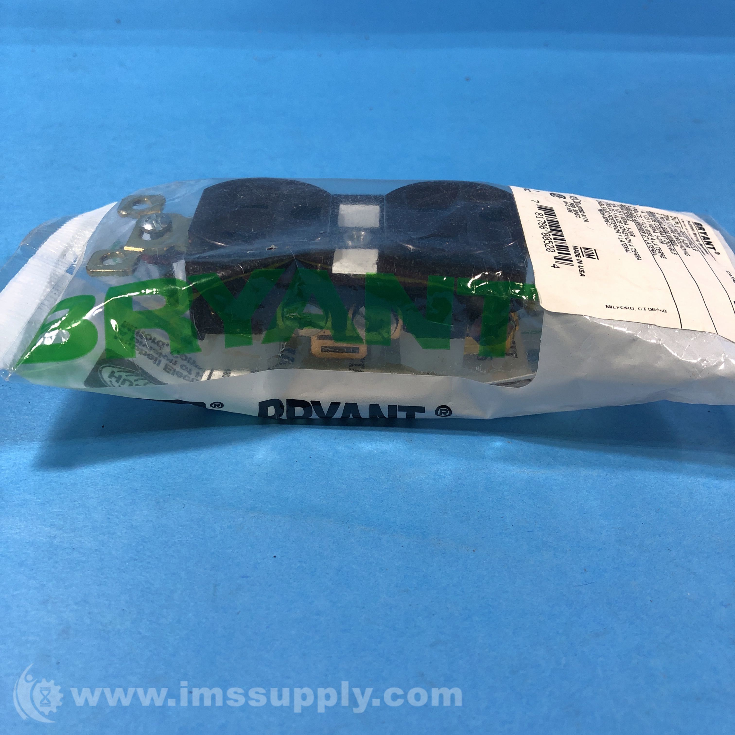 Bryant BRY5362 20A 125V Finder Groove Face Duplex Receptacle - IMS Supply